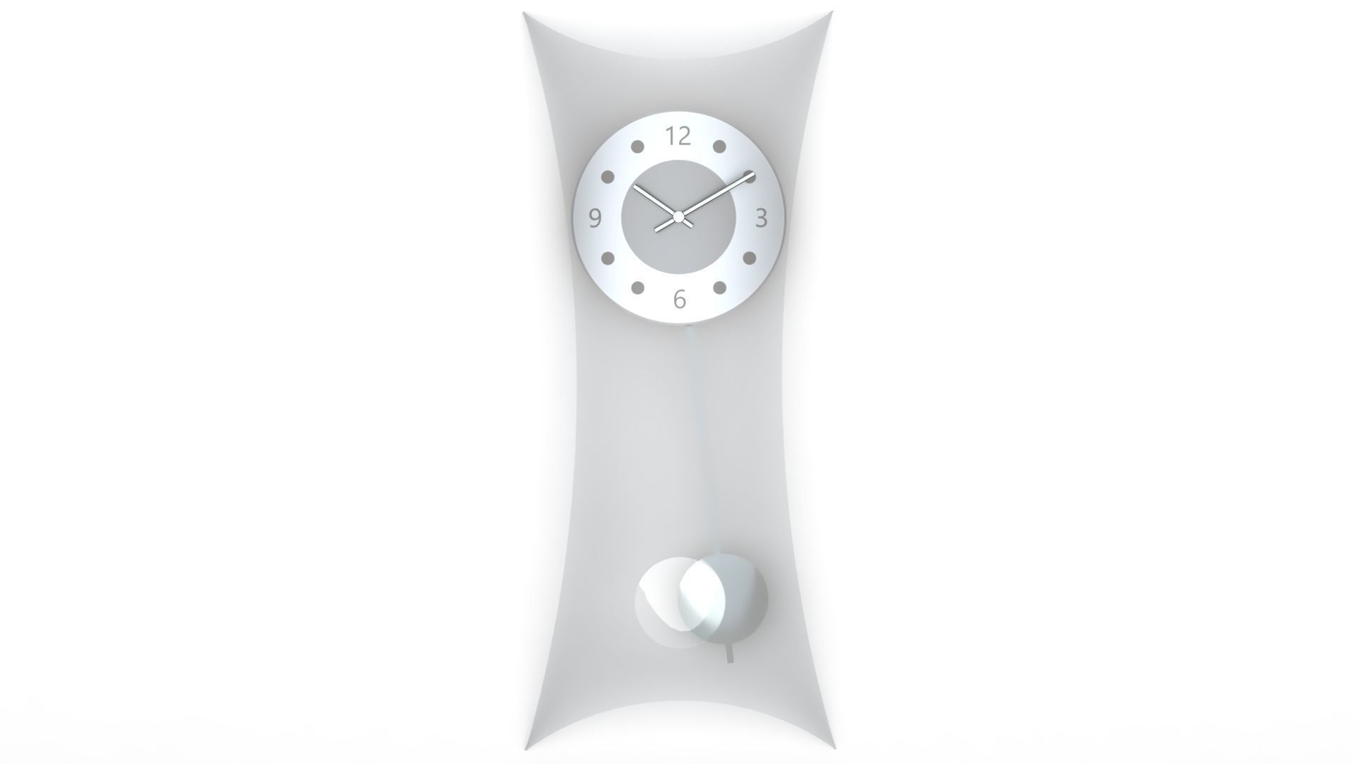 Wall pendulum clock 3D model | CGTrader
