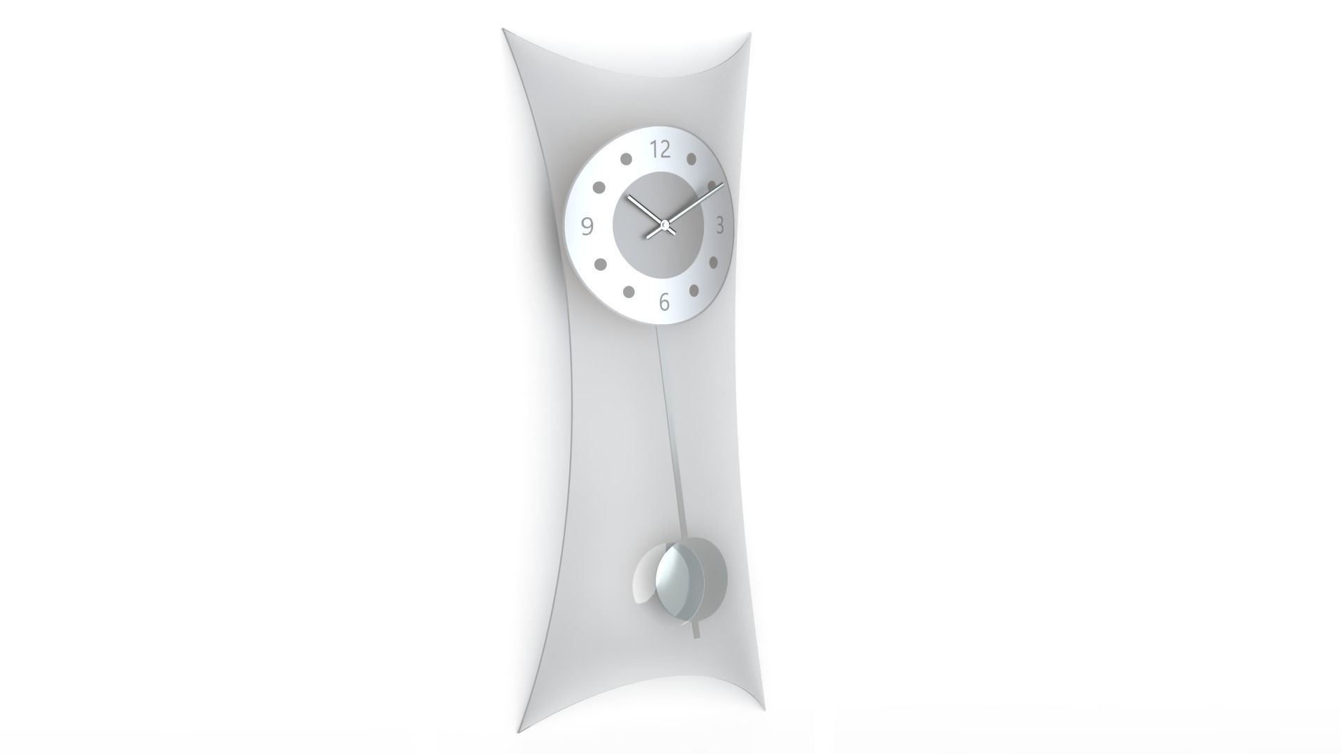 Wall pendulum clock 3D model | CGTrader
