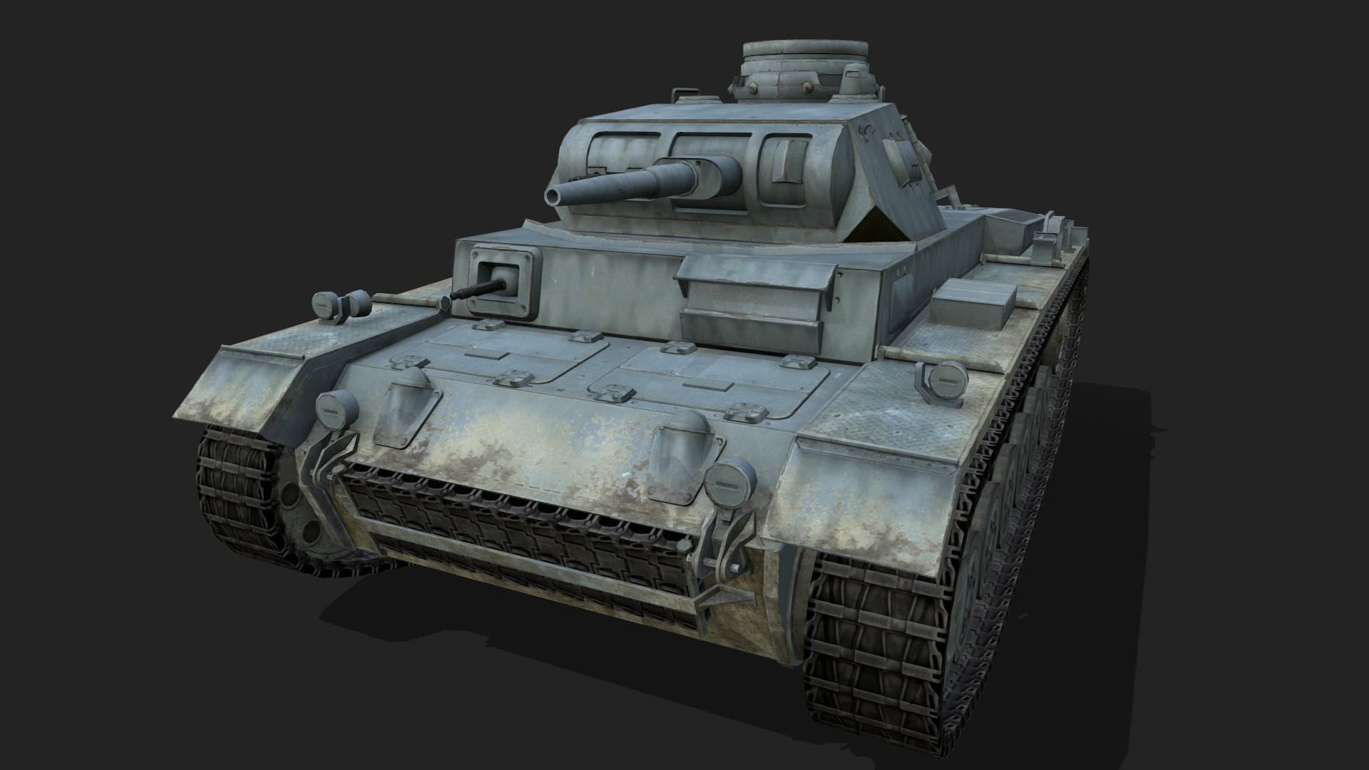 3D model Panzer 3 tank VR / AR / low-poly | CGTrader