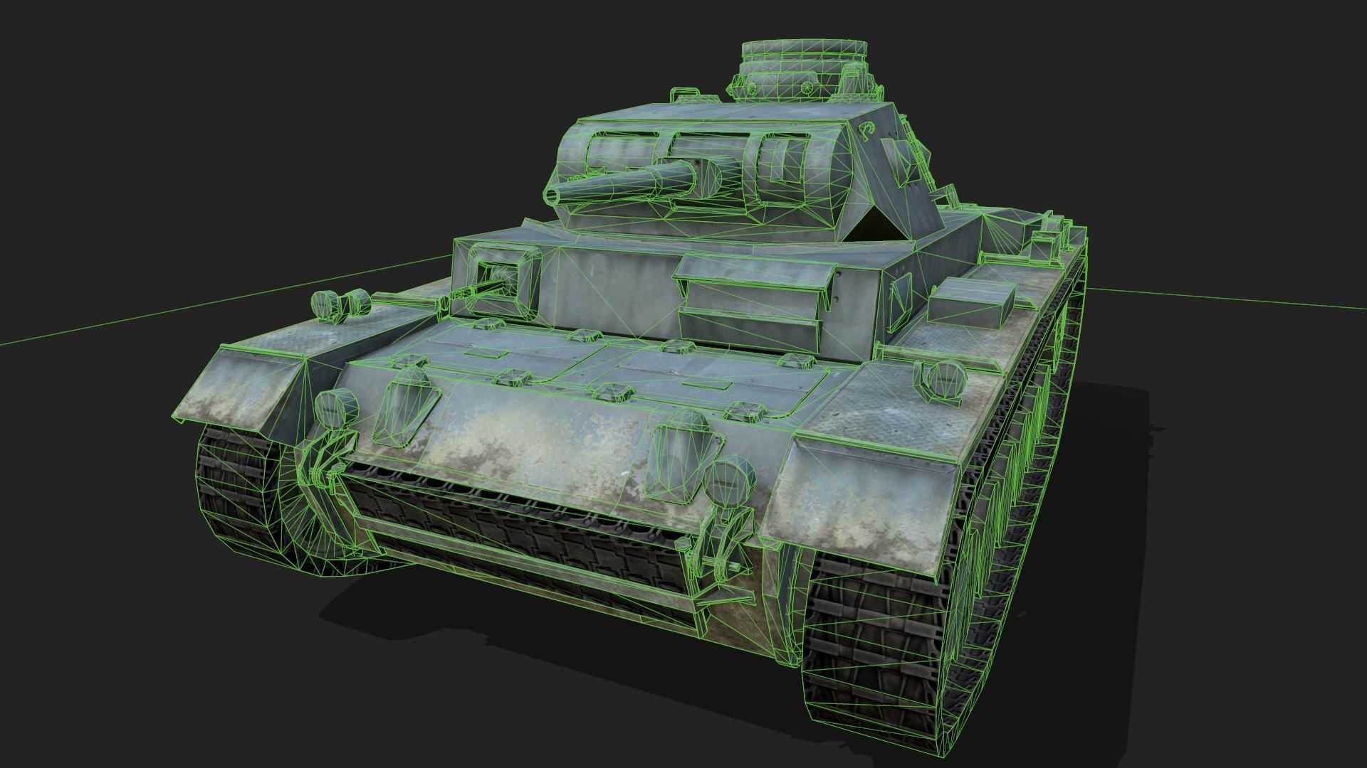 3D model Panzer 3 tank VR / AR / low-poly | CGTrader