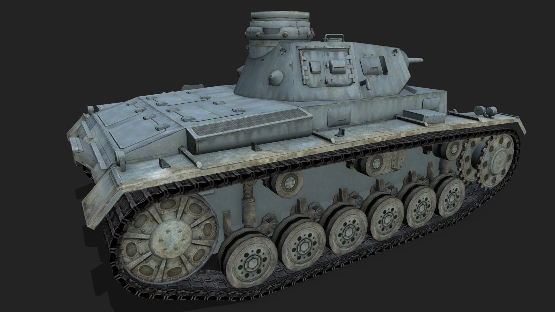 3D model Panzer 3 tank VR / AR / low-poly | CGTrader