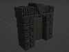 3D model Medieval Door or Castle Gate Low-poly Rock Game-ready Model VR ...