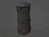 3D model Medieval Stone Pillar - low-poly game-ready model asset VR ...
