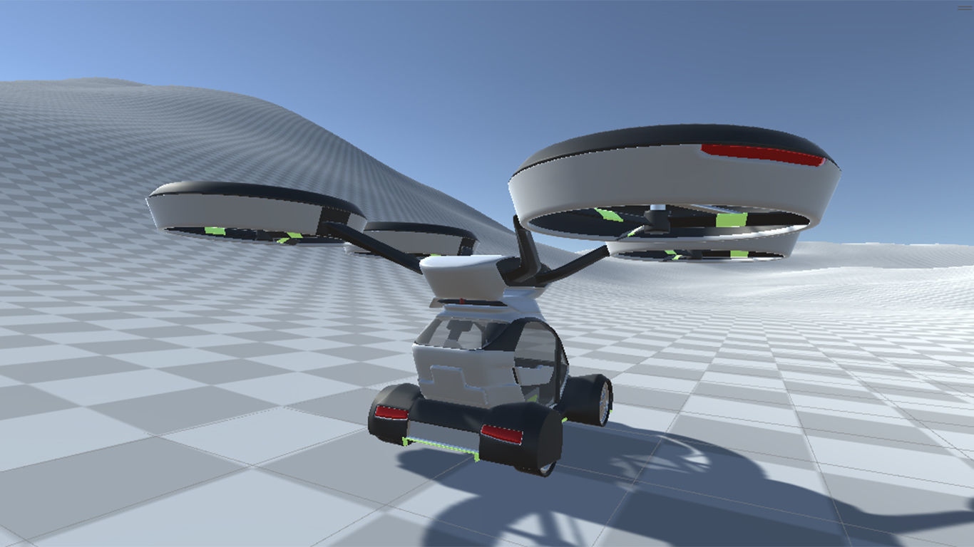 3D model Simple Hover Vehicle Physics Scripts with 3D models Kit 1 VR ...