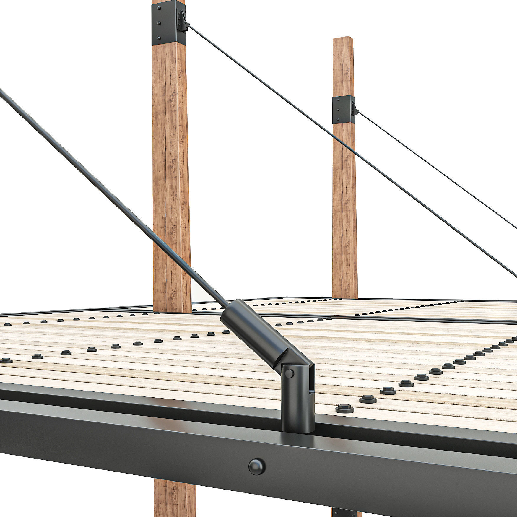 wooden canopy 3D model | CGTrader