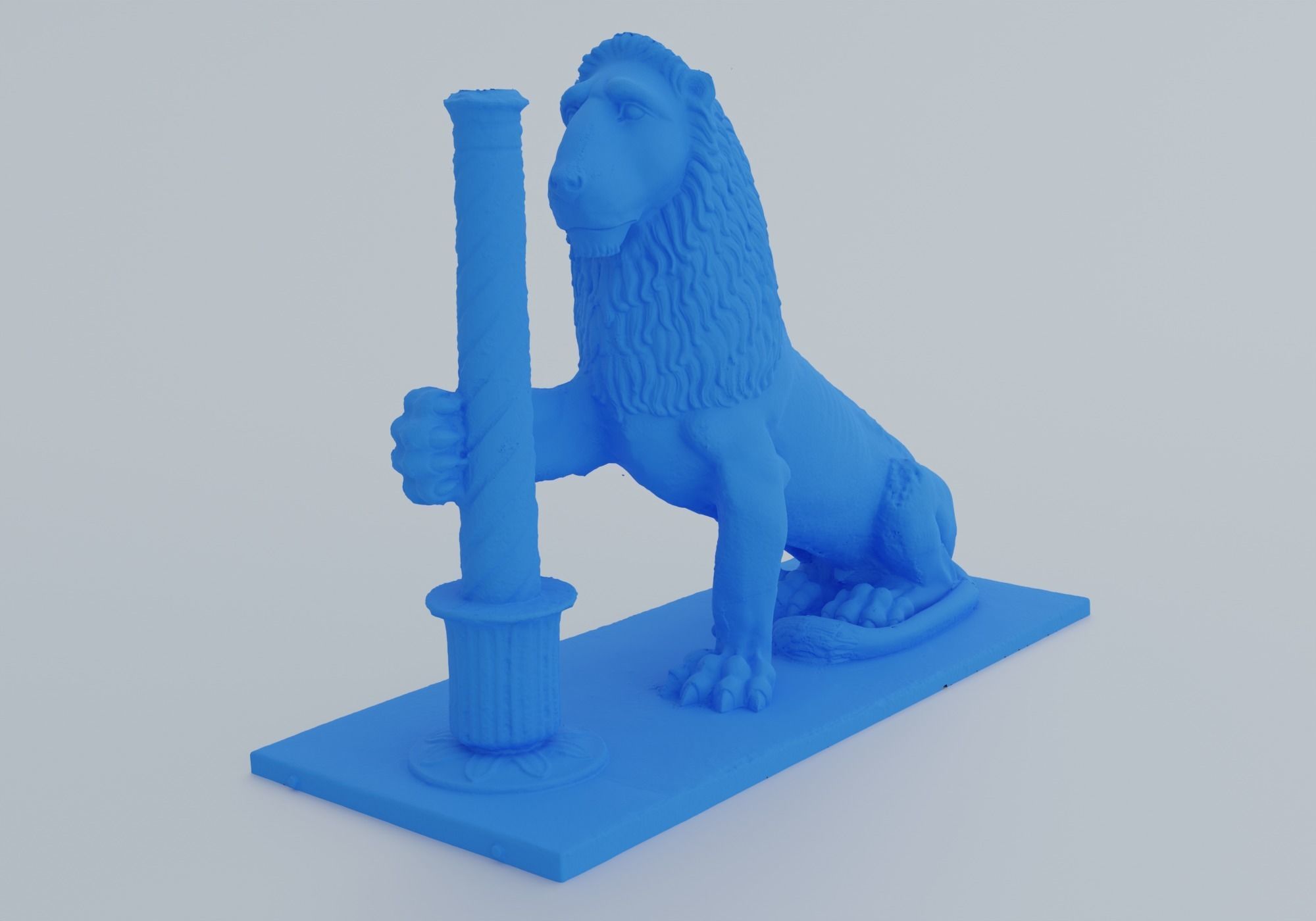 3D model Lion statue VR / AR / low-poly | CGTrader