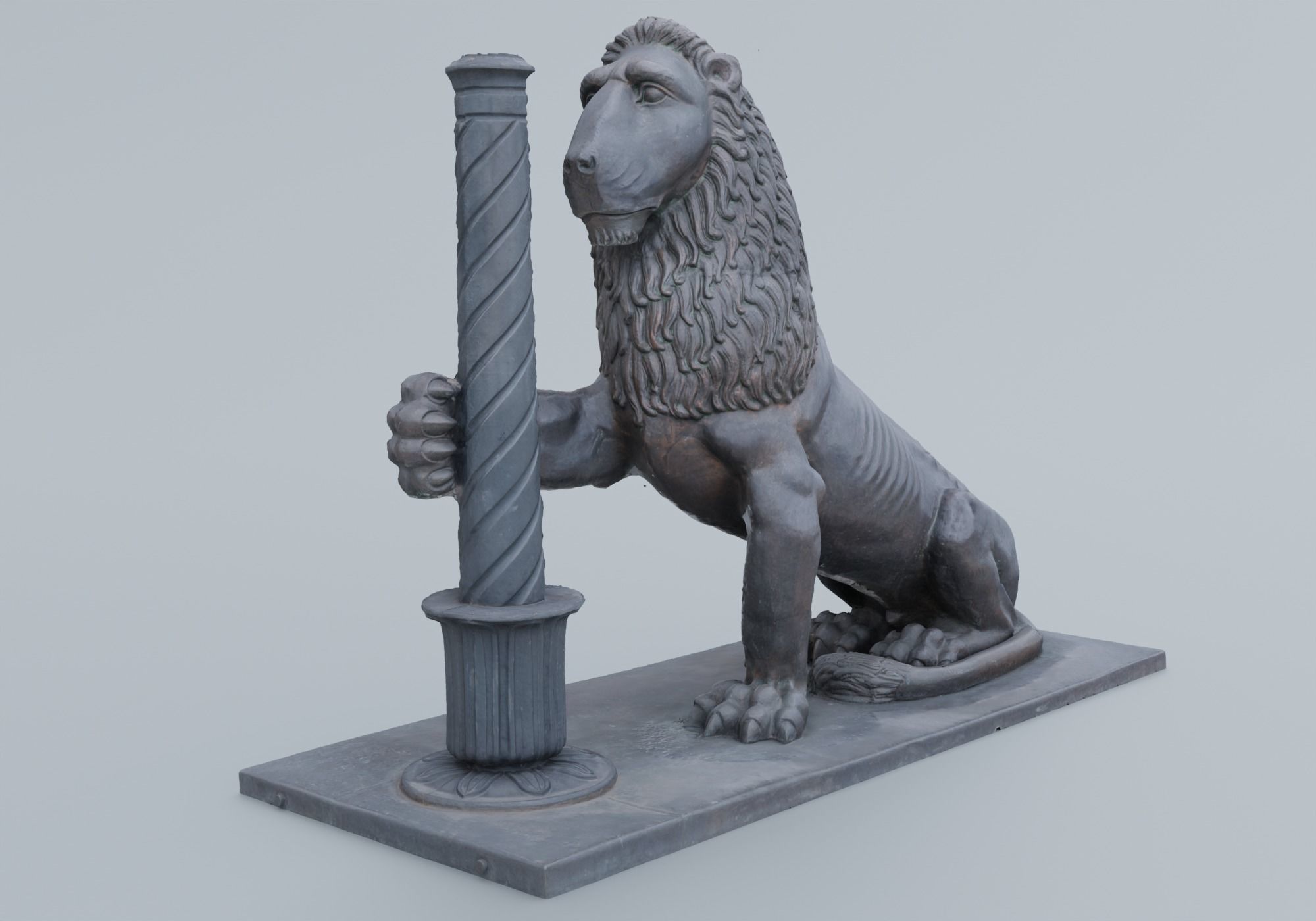 3D model Lion statue VR / AR / low-poly | CGTrader
