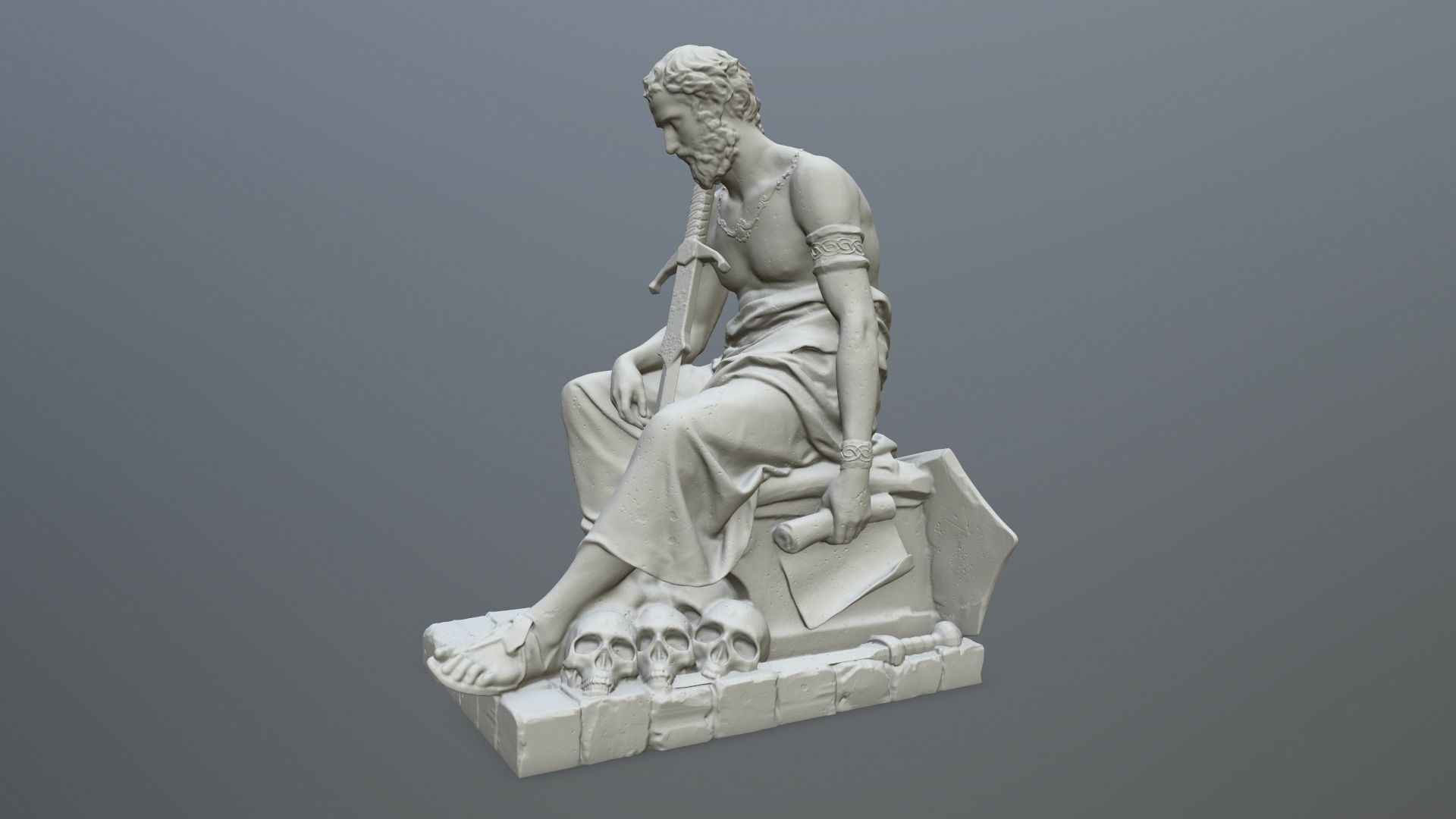 Man Statue 3D model 3D printable | CGTrader