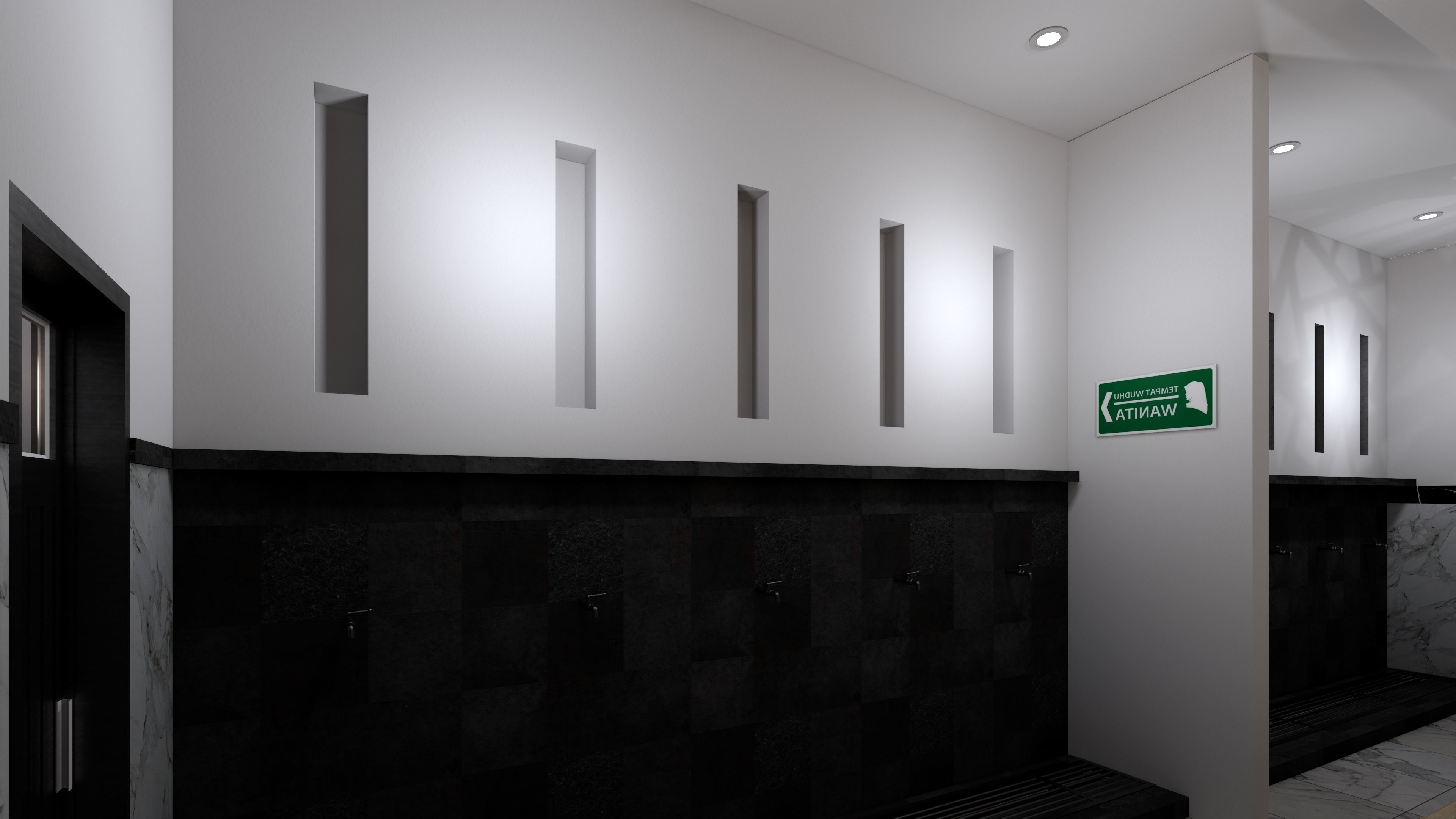 3D model Simple Modern Islamic Prayer Room Mosque Mushola VR / AR / low ...