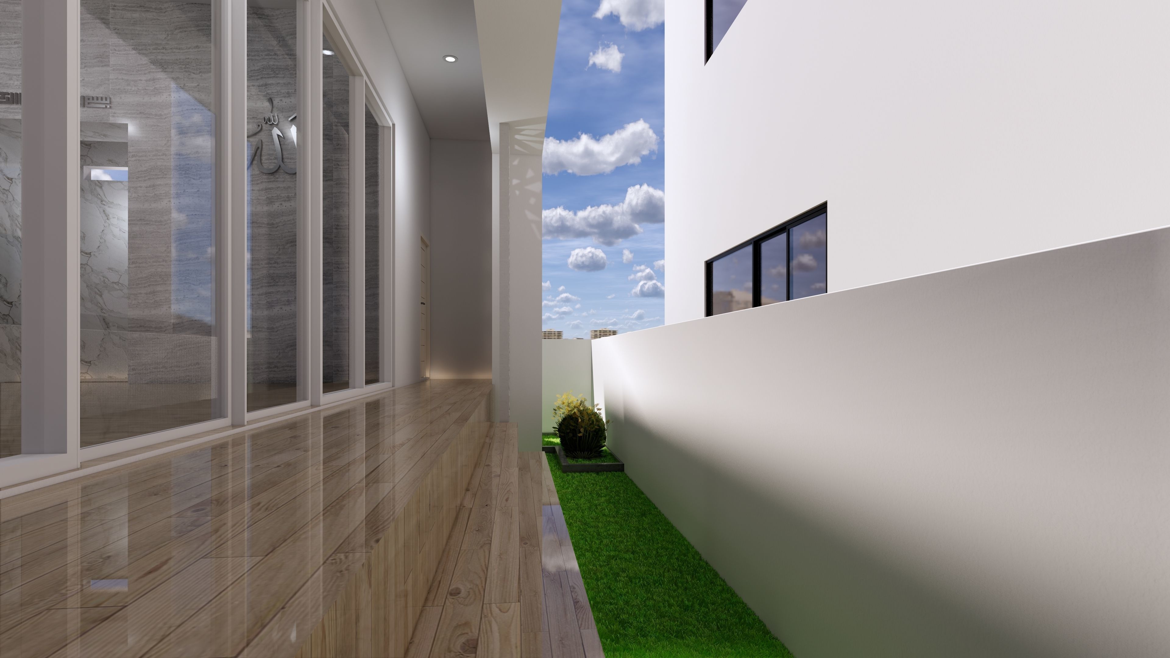 Simple Modern Islamic Prayer Room Mosque Mushola 3D model | CGTrader