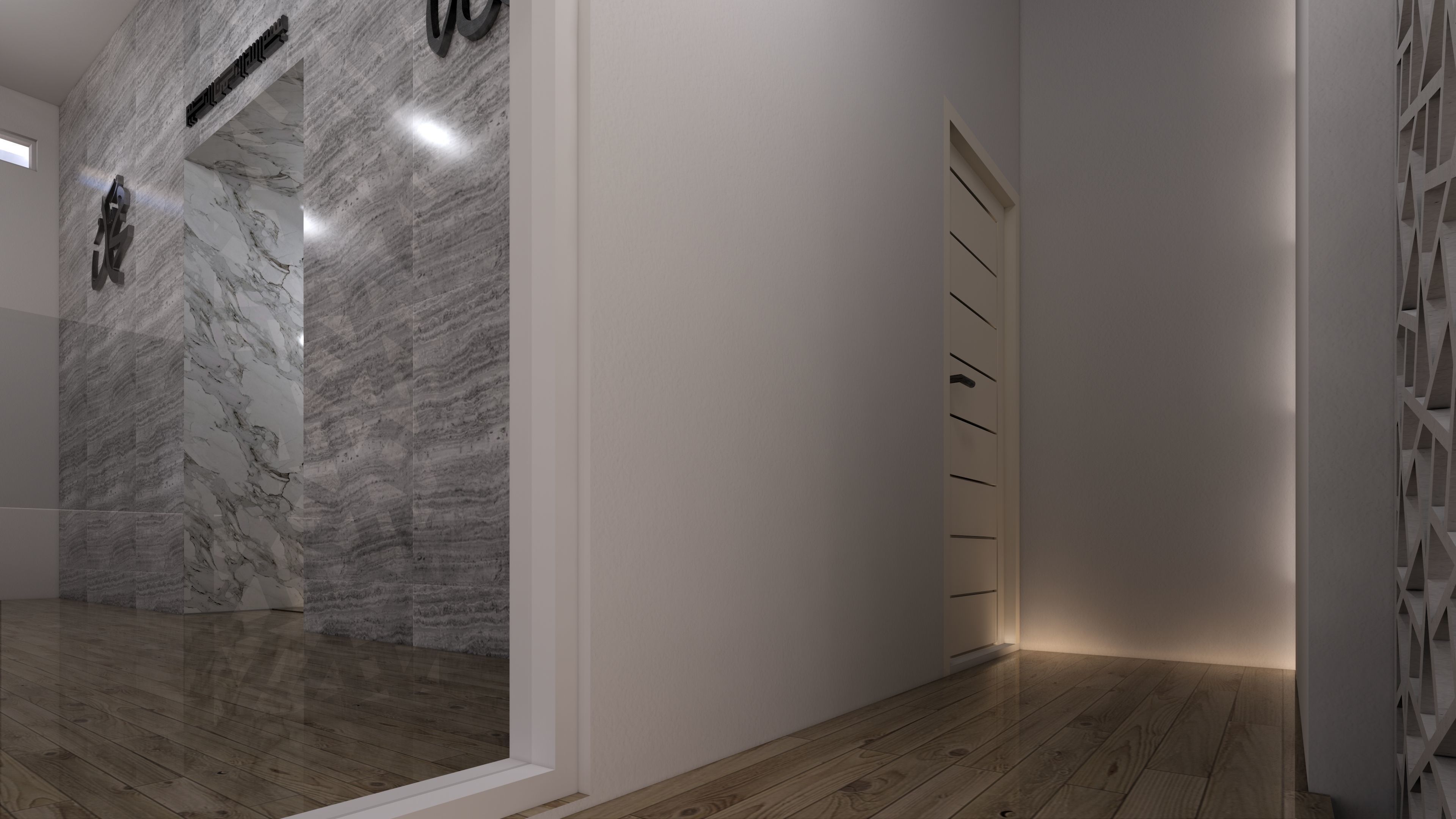 Simple Modern Islamic Prayer Room Mosque Mushola 3D model | CGTrader