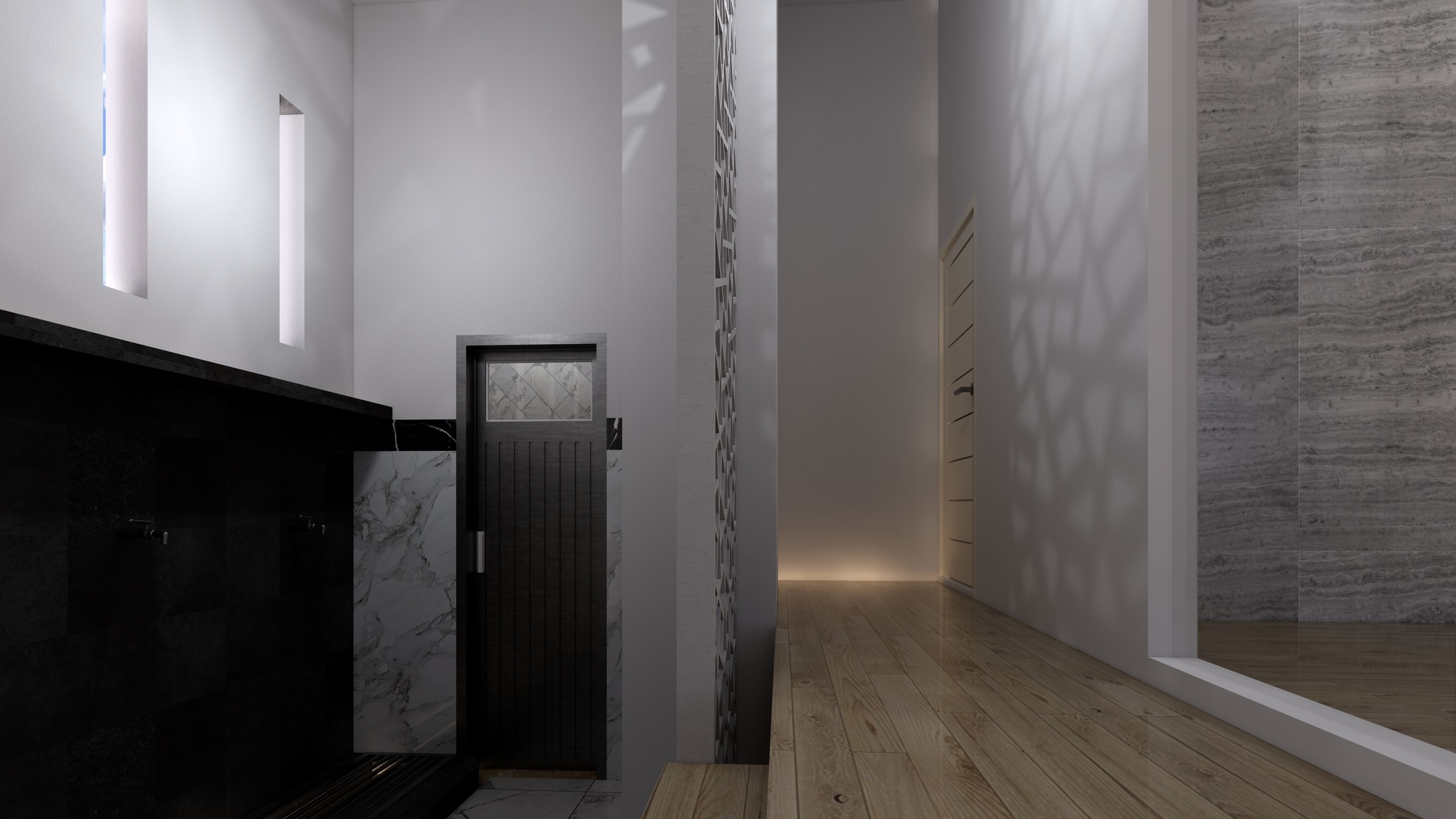 Simple Modern Islamic Prayer Room Mosque Mushola 3D model | CGTrader