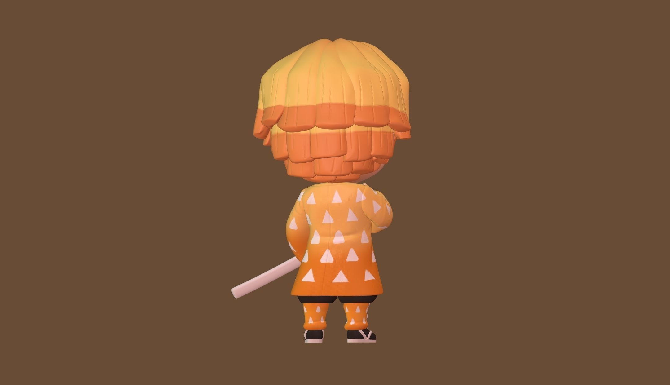 Zenitsu Kimetsu no Yaiba 3D model 3D printable | CGTrader