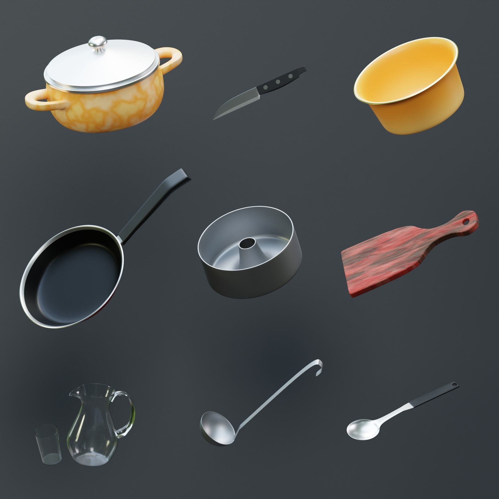 cooking equipment free 3D model | CGTrader