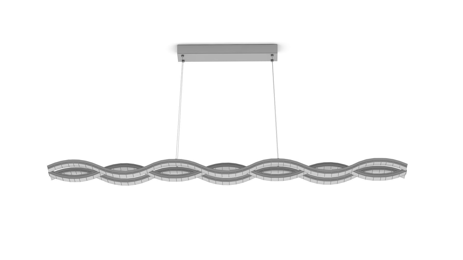 Ceiling light - 3 waves 3D model | CGTrader