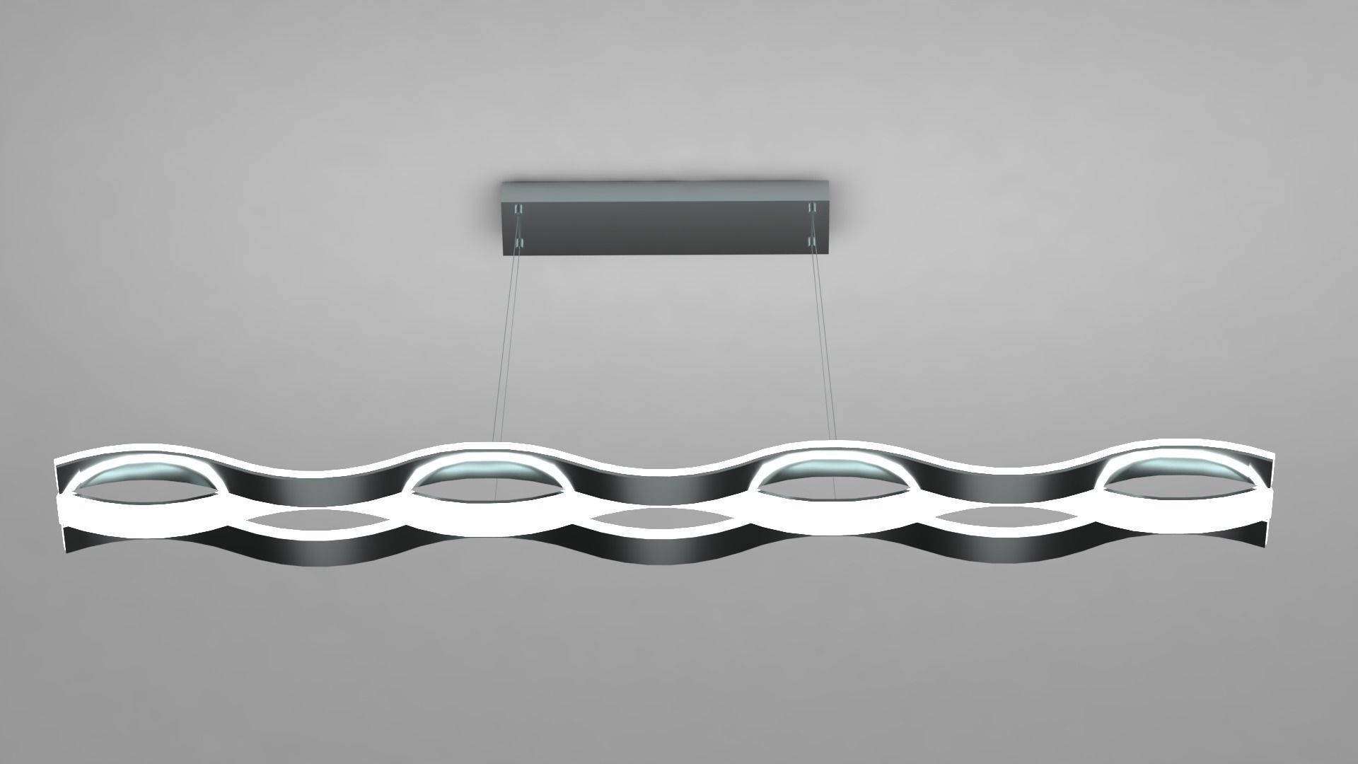 Ceiling light - 3 waves 3D model | CGTrader