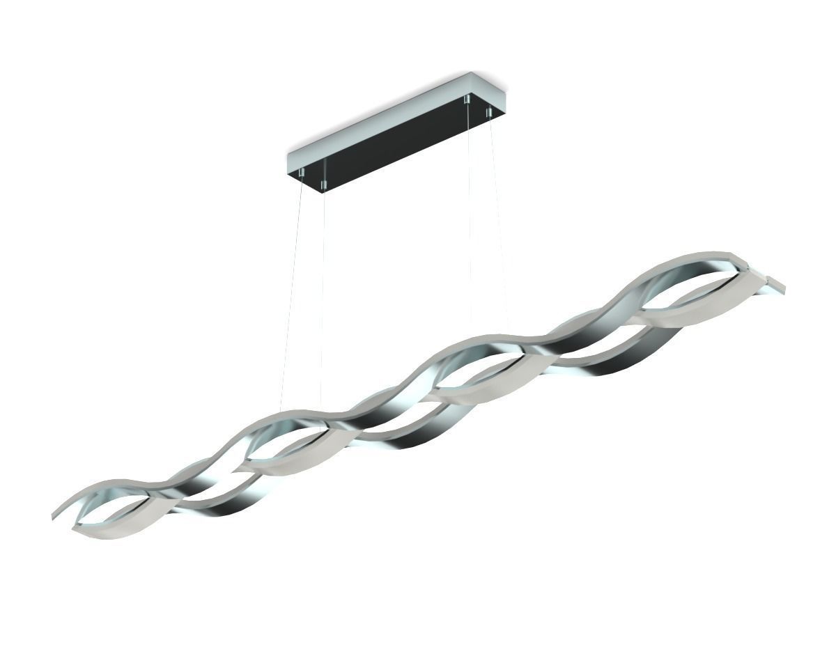 Ceiling light - 3 waves 3D model | CGTrader