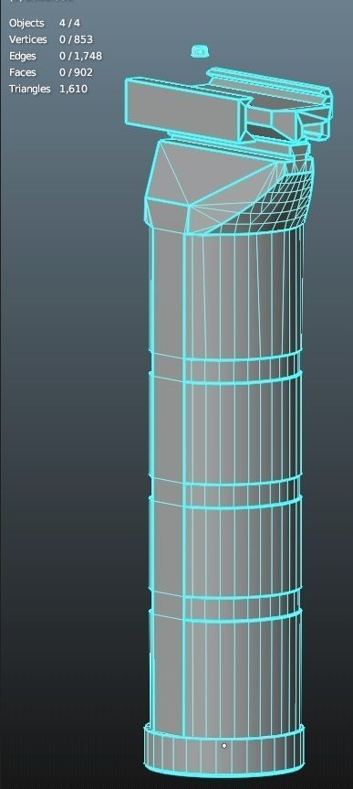 3D model Grip RK-2 Zenit VR / AR / low-poly | CGTrader