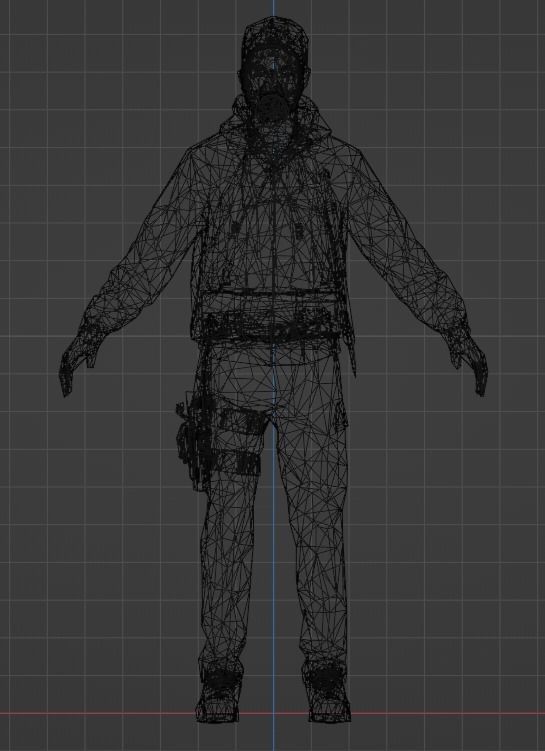 3D model Low Poly character standing VR / AR / low-poly | CGTrader