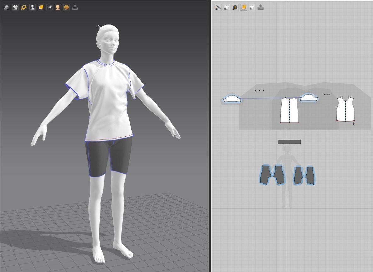 Outfit for women 3D model animated | CGTrader
