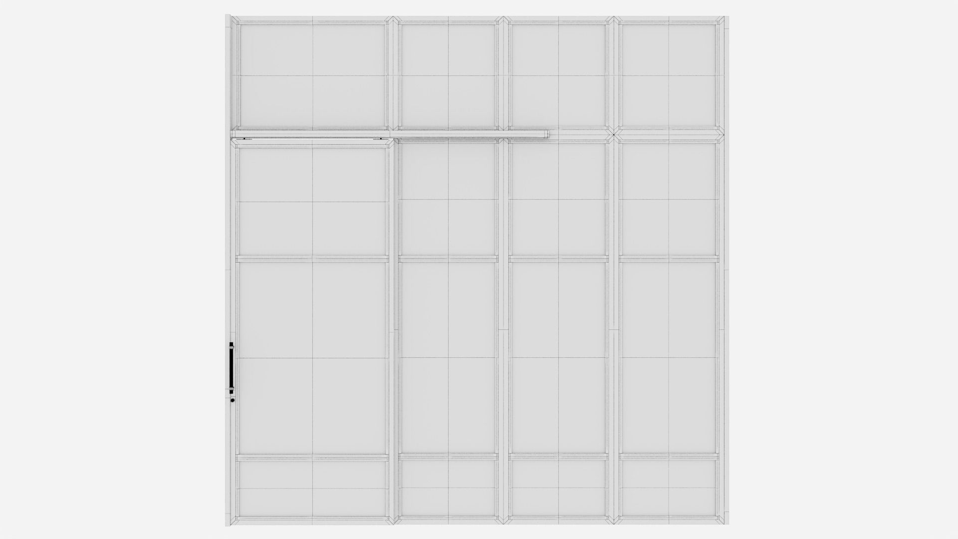 Aluminium door 300 3D model | CGTrader