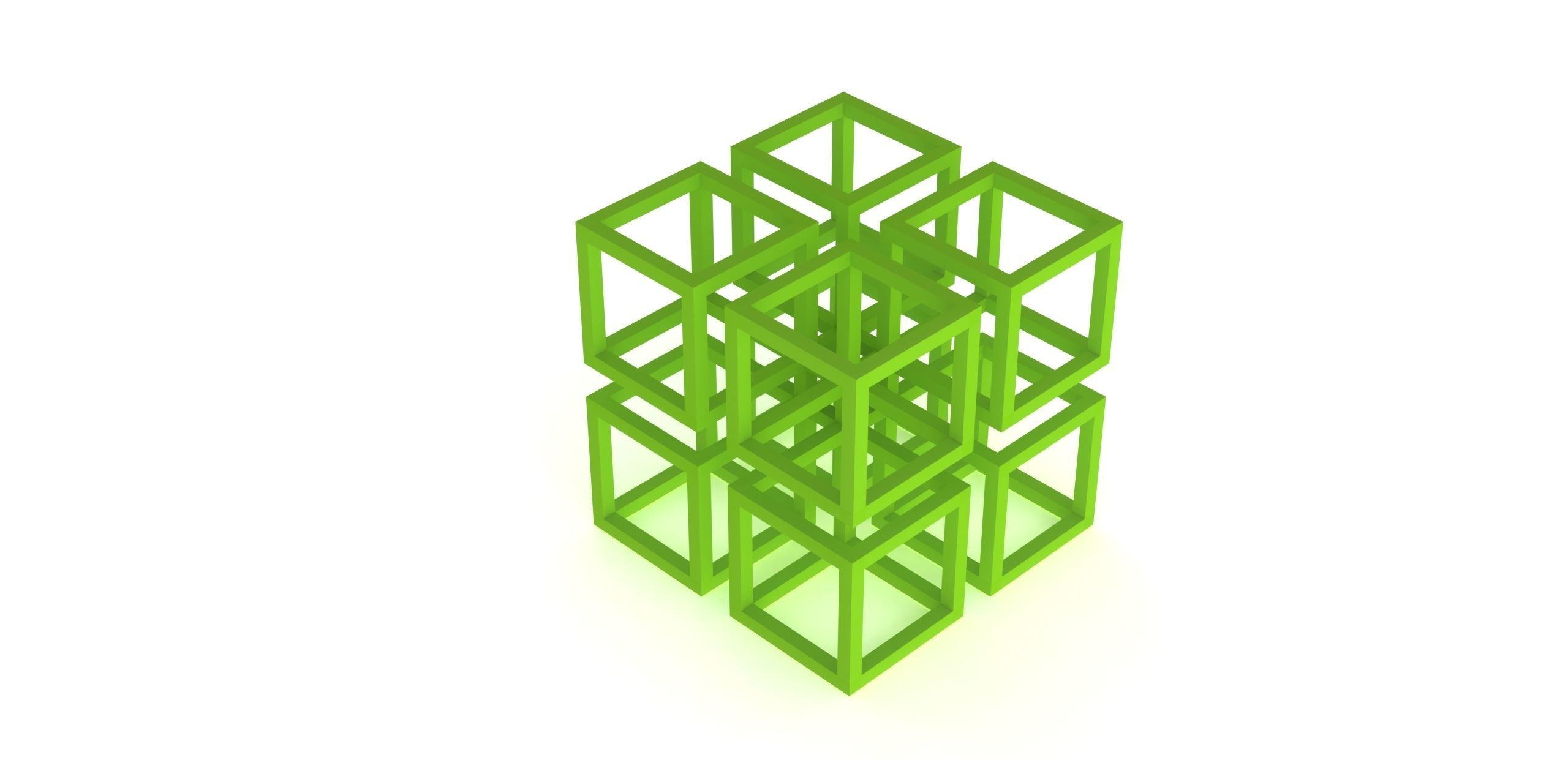 cube 4x4 open 3D model 3D printable | CGTrader