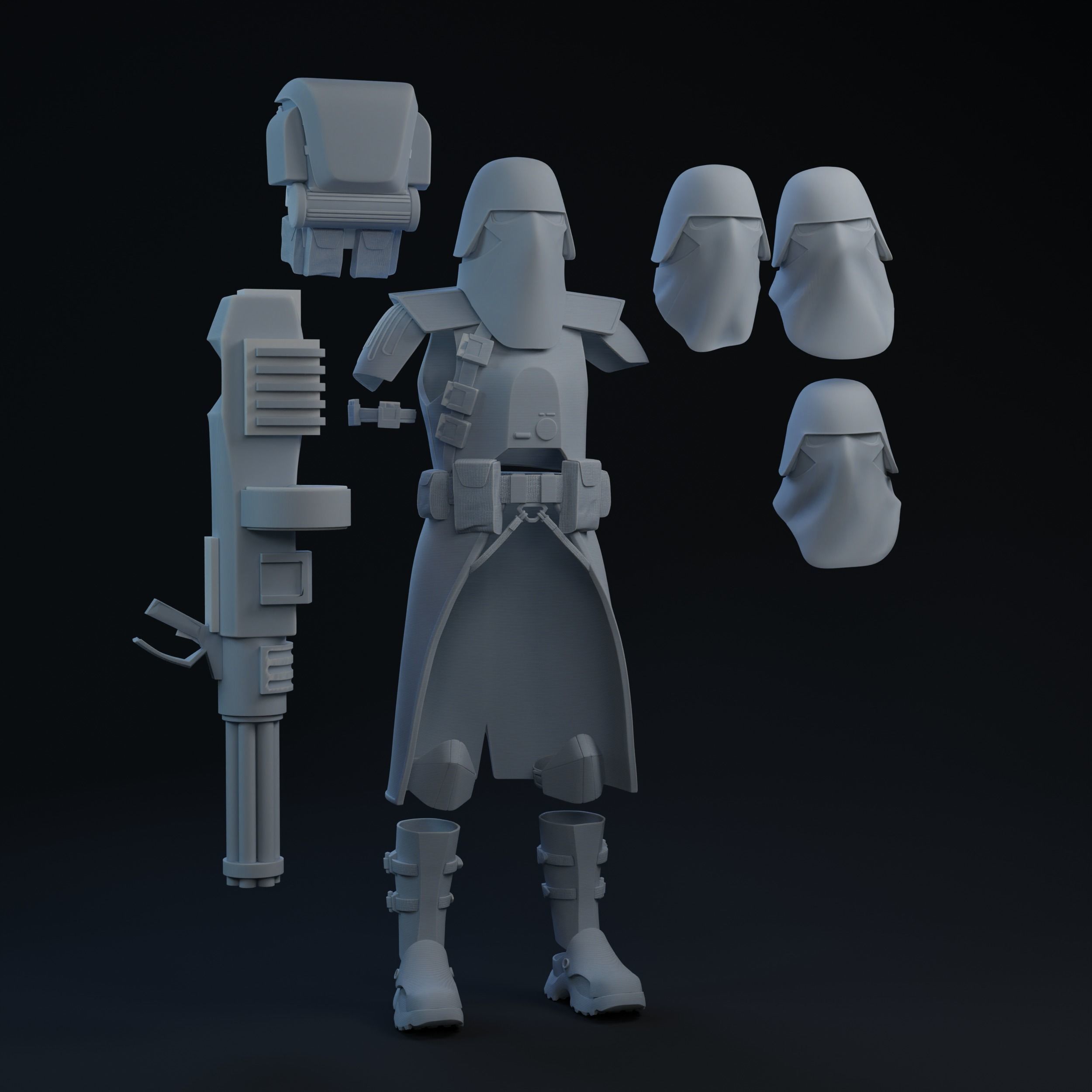 Galactic Marine 3D model 3D printable | CGTrader