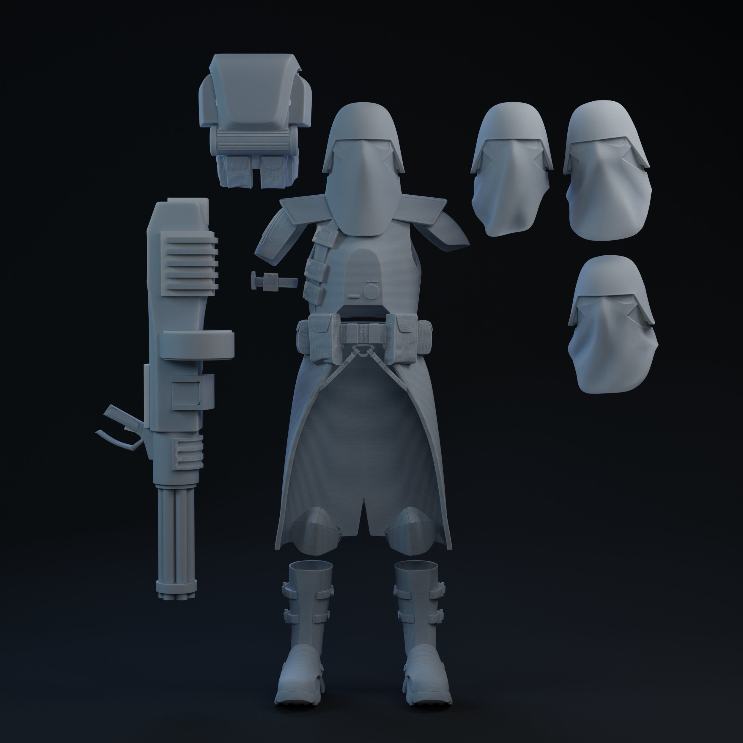 Galactic Marine 3D model 3D printable | CGTrader