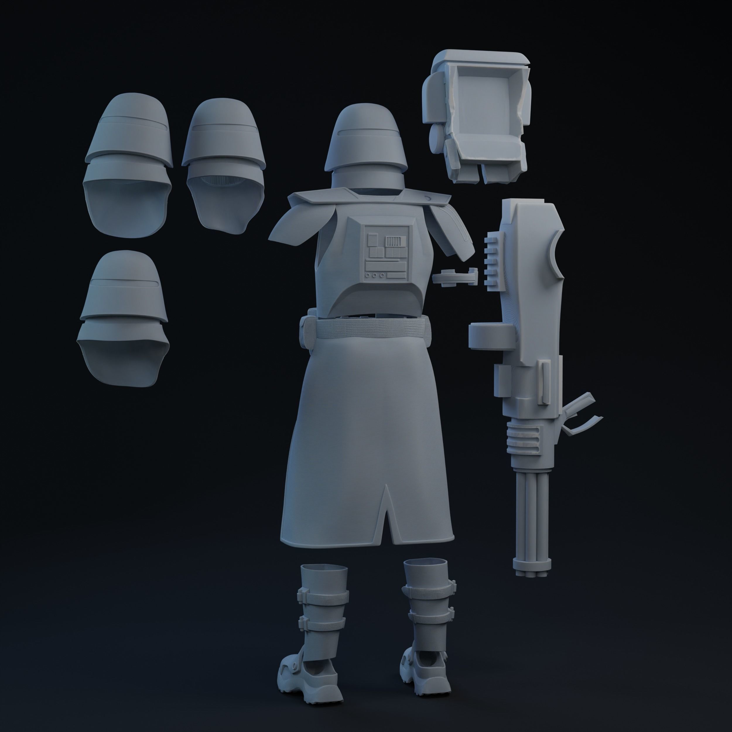 Galactic Marine 3D model 3D printable | CGTrader