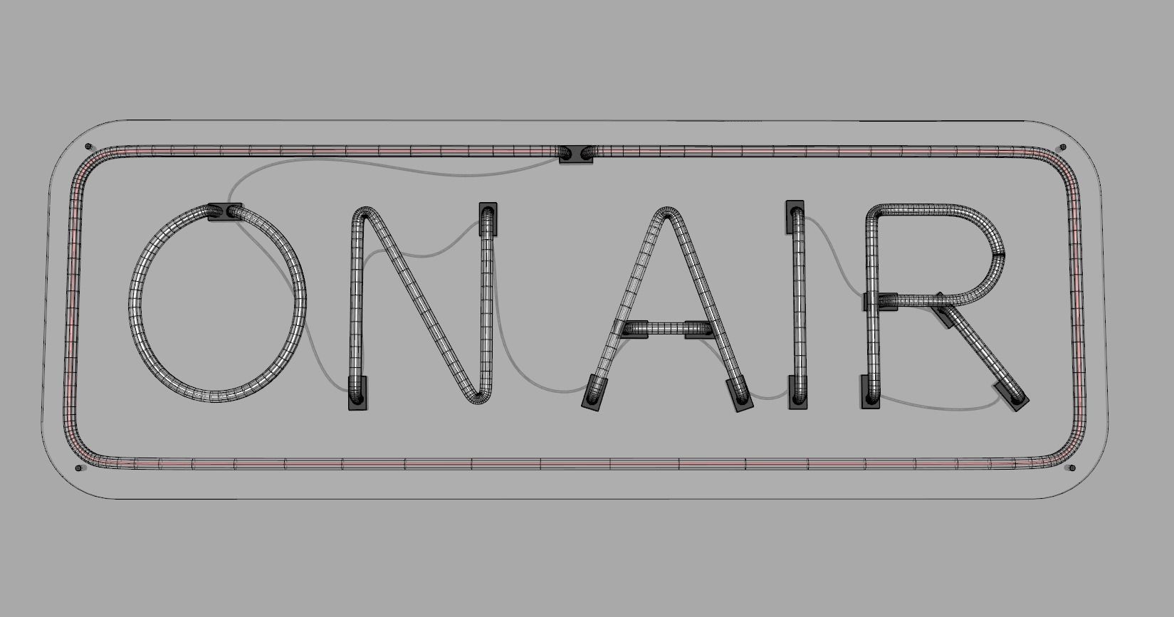 On Air 2 - Neon Sign 3D model | CGTrader
