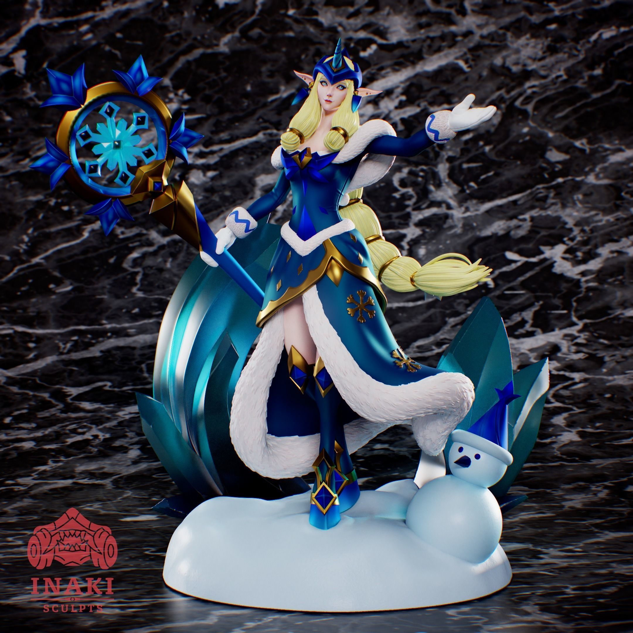 Soraka Winter Wonder - League of Legends 3D model 3D printable | CGTrader