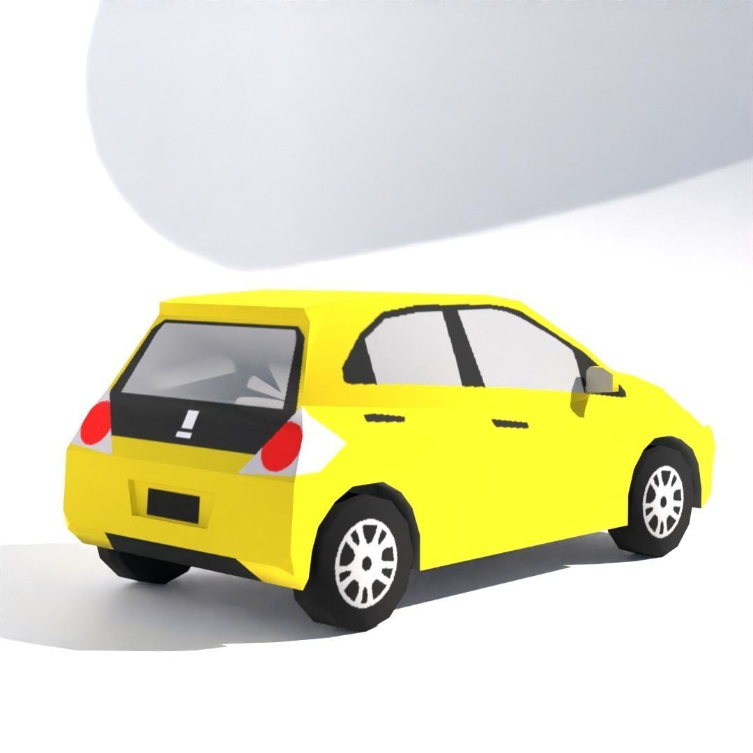 3D model Honda Brio low poly car VR / AR / low-poly | CGTrader