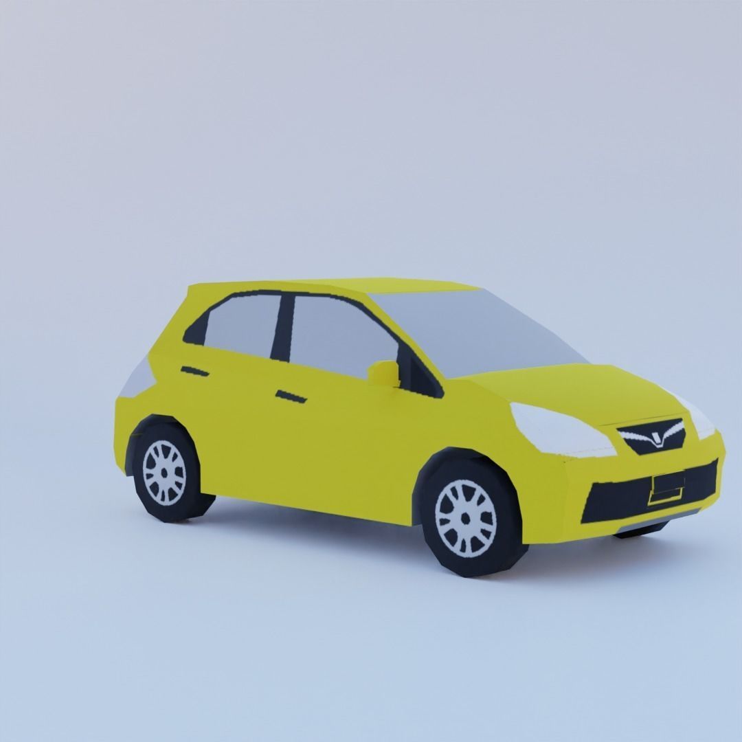 3D model Honda Brio low poly car VR / AR / low-poly | CGTrader