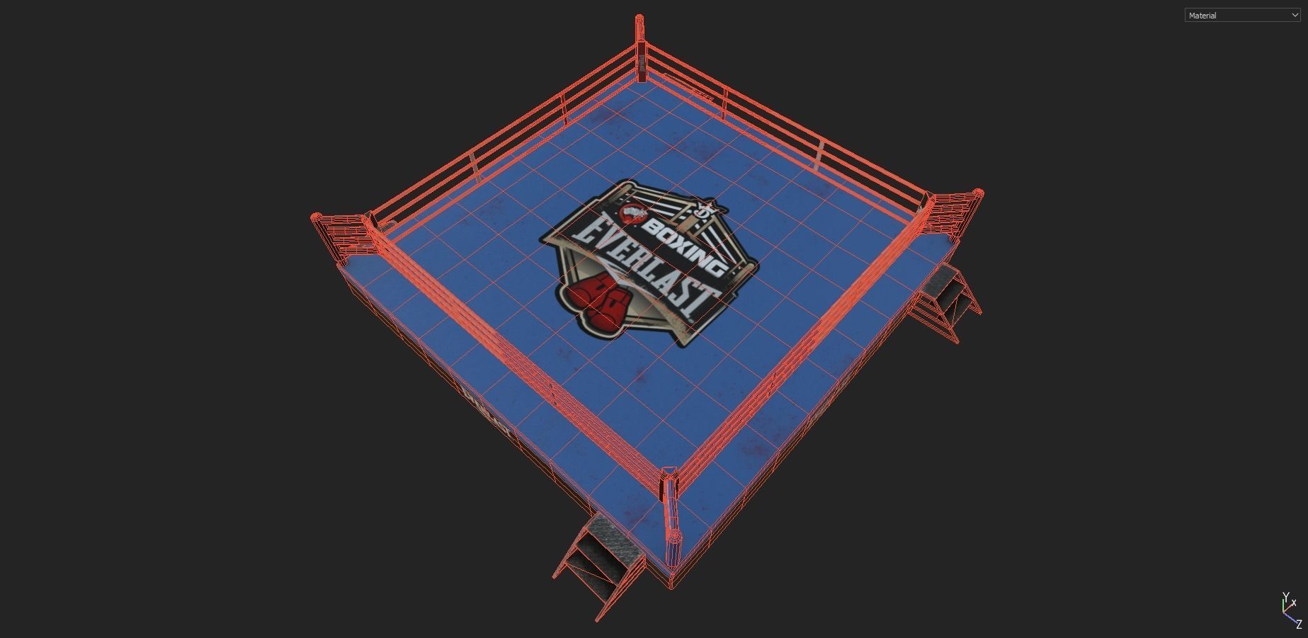 3D model Boxing Ring Pack VR / AR / low-poly | CGTrader