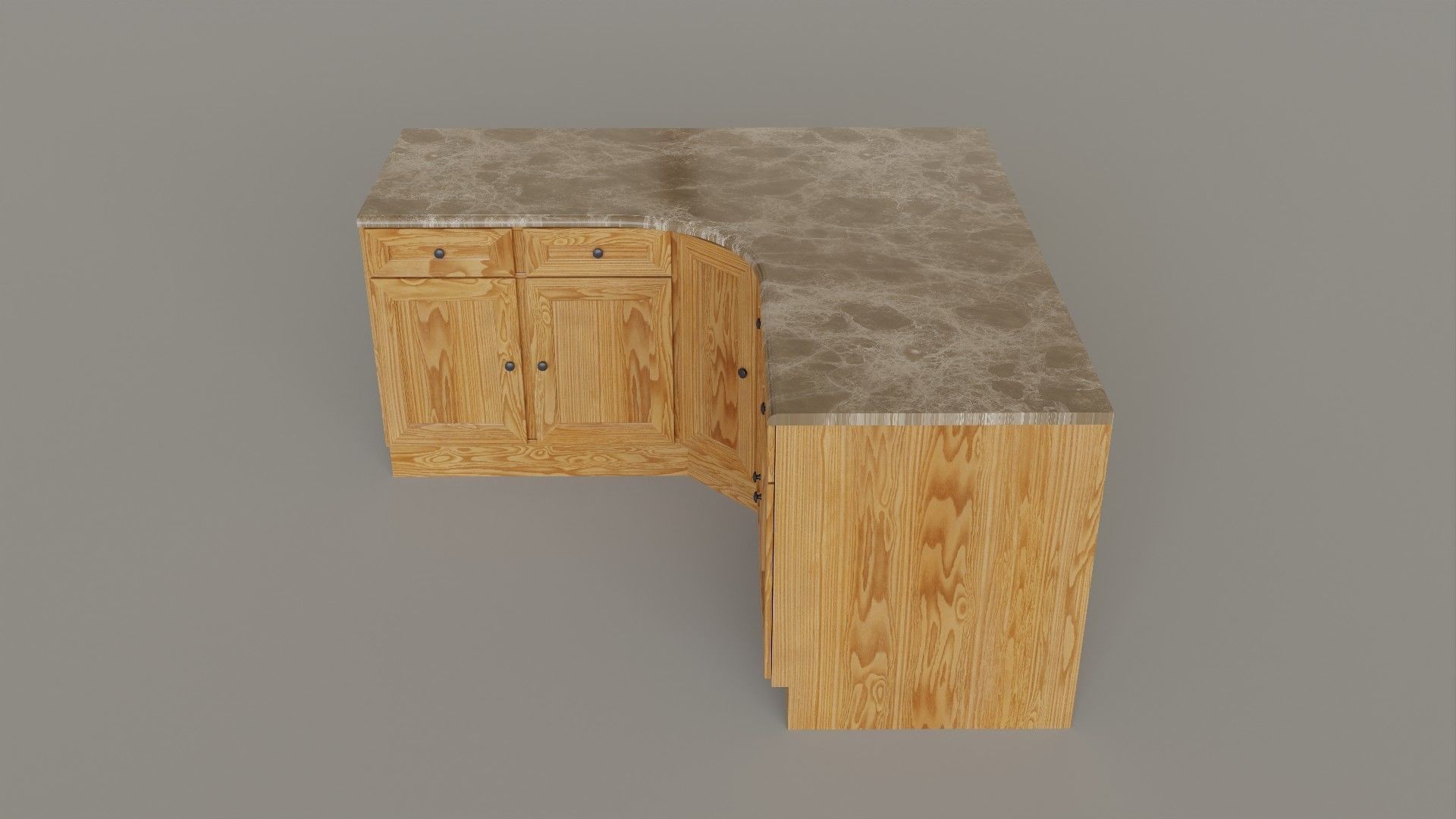 3D model Kitchen Countertop Set VR / AR / low-poly | CGTrader