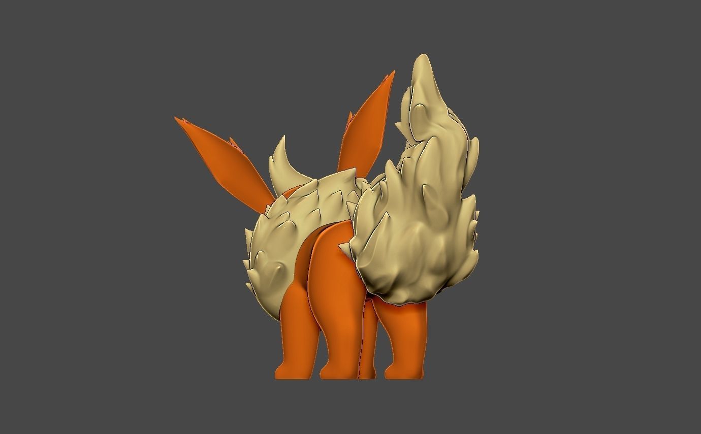 Pokemon flareon 3D model 3D printable | CGTrader