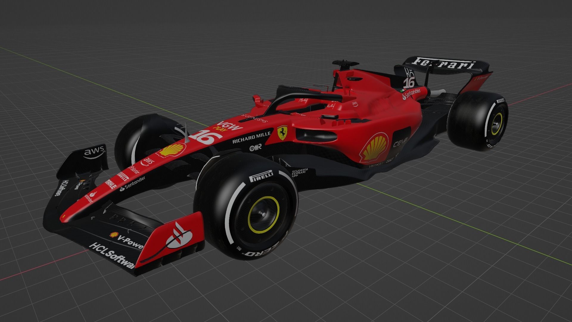 Ferrari SF23 3D model | CGTrader