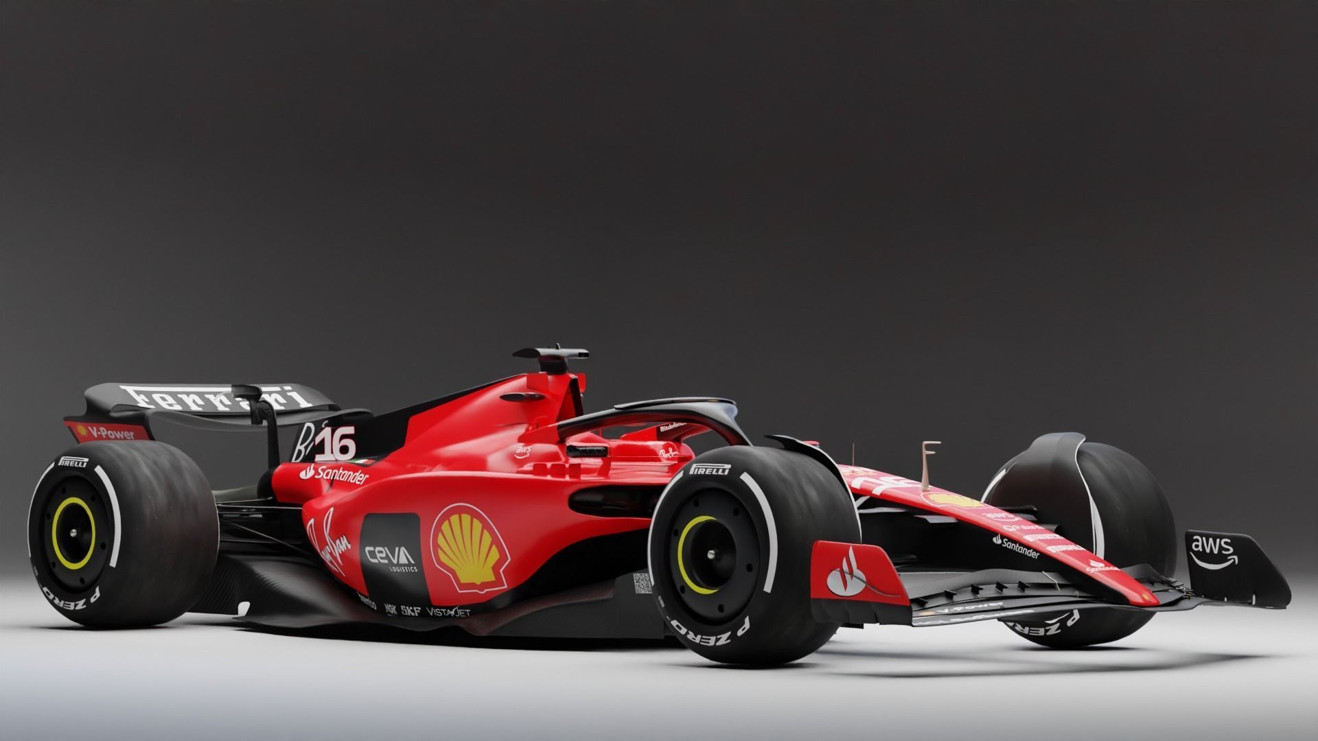 Ferrari SF23 3D model | CGTrader