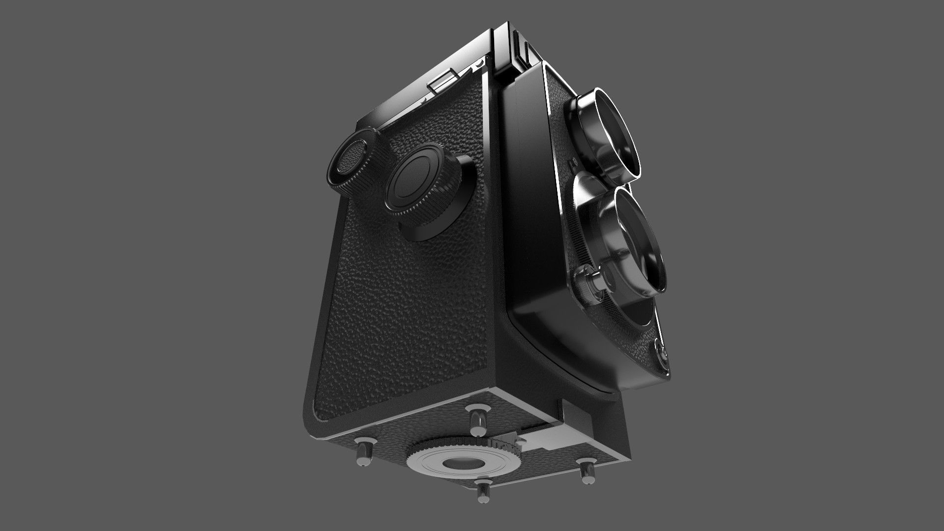 3D model Twin Lens Reflex TLR Antique Film Camera VR / AR / low-poly ...