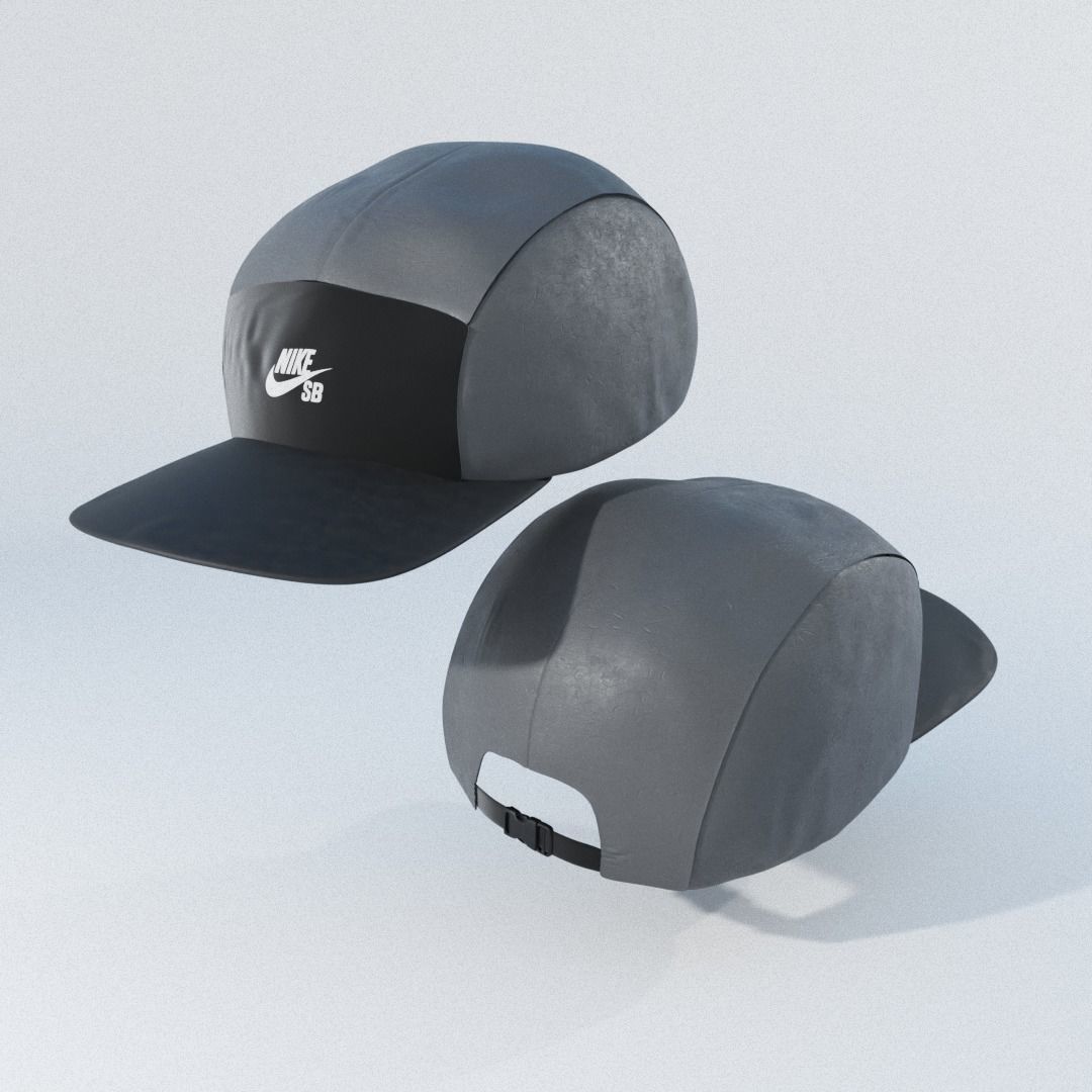 3D model Nike SB Hat Cap 5 panels VR / AR / low-poly | CGTrader