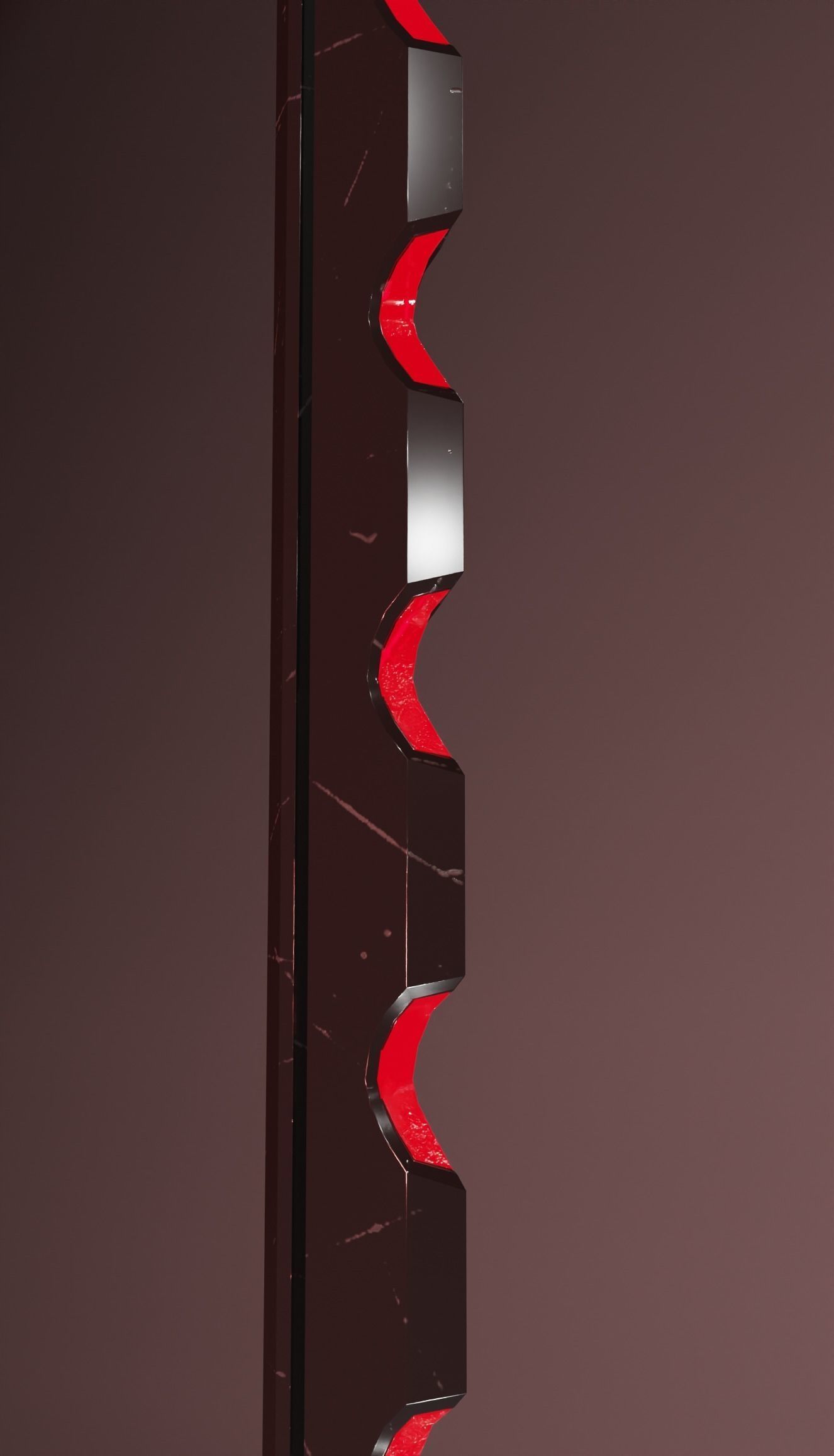 Futuristic Red Sword 3D model | CGTrader