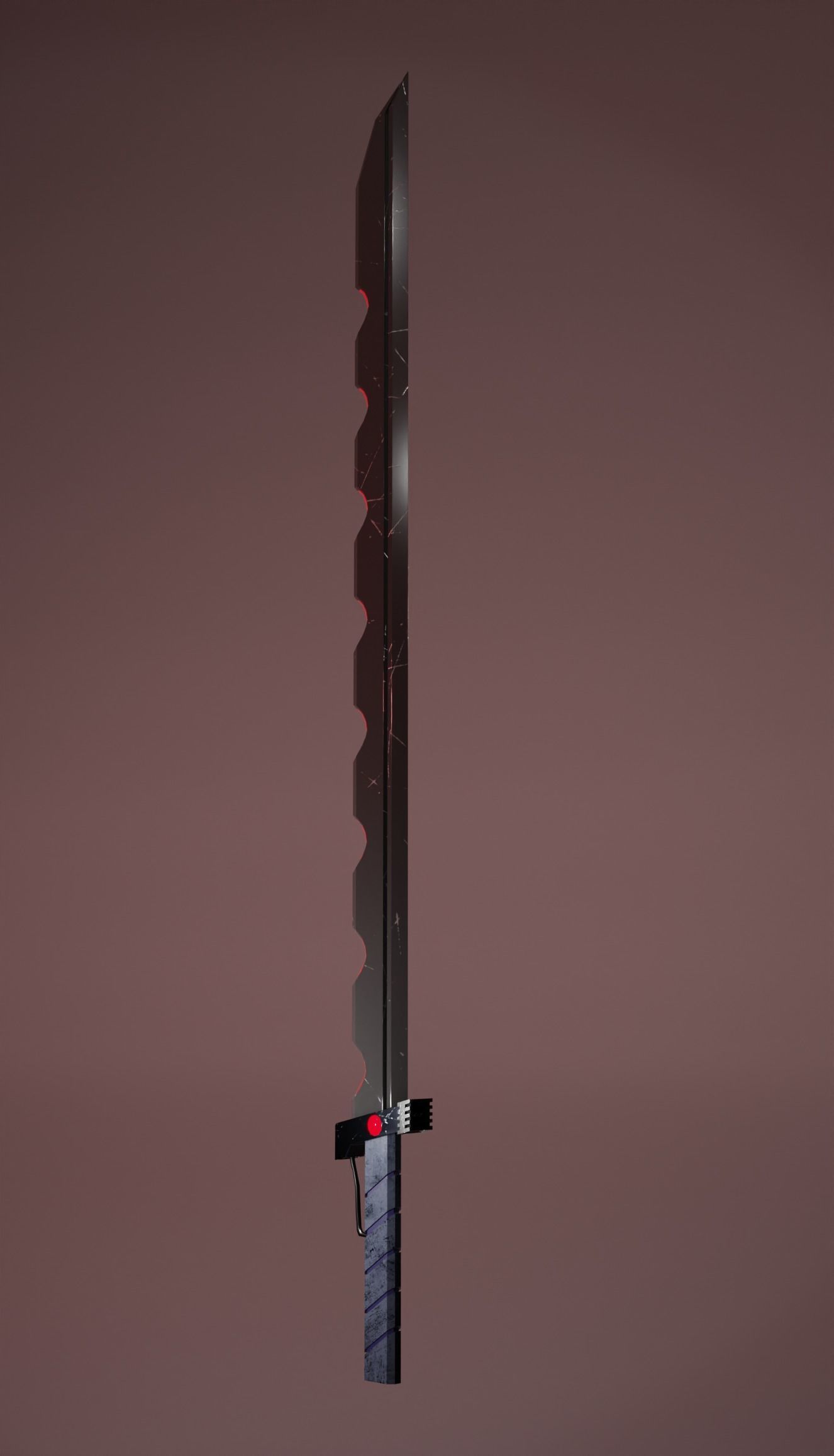 Futuristic Red Sword 3D model | CGTrader