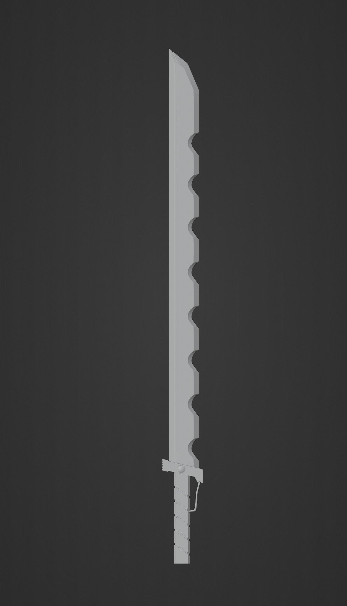 Futuristic Red Sword 3D model | CGTrader