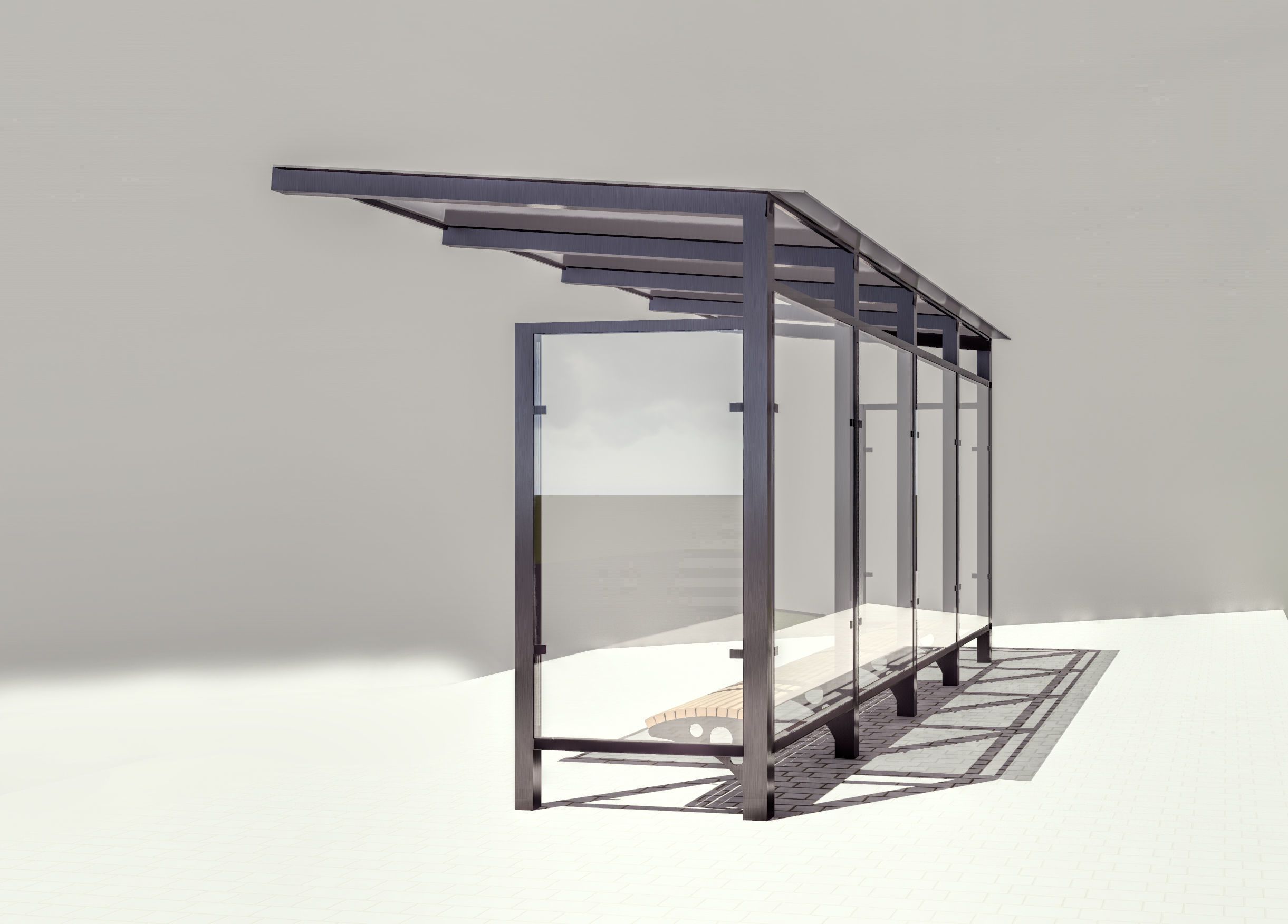 bus stop bus station 3D model | CGTrader