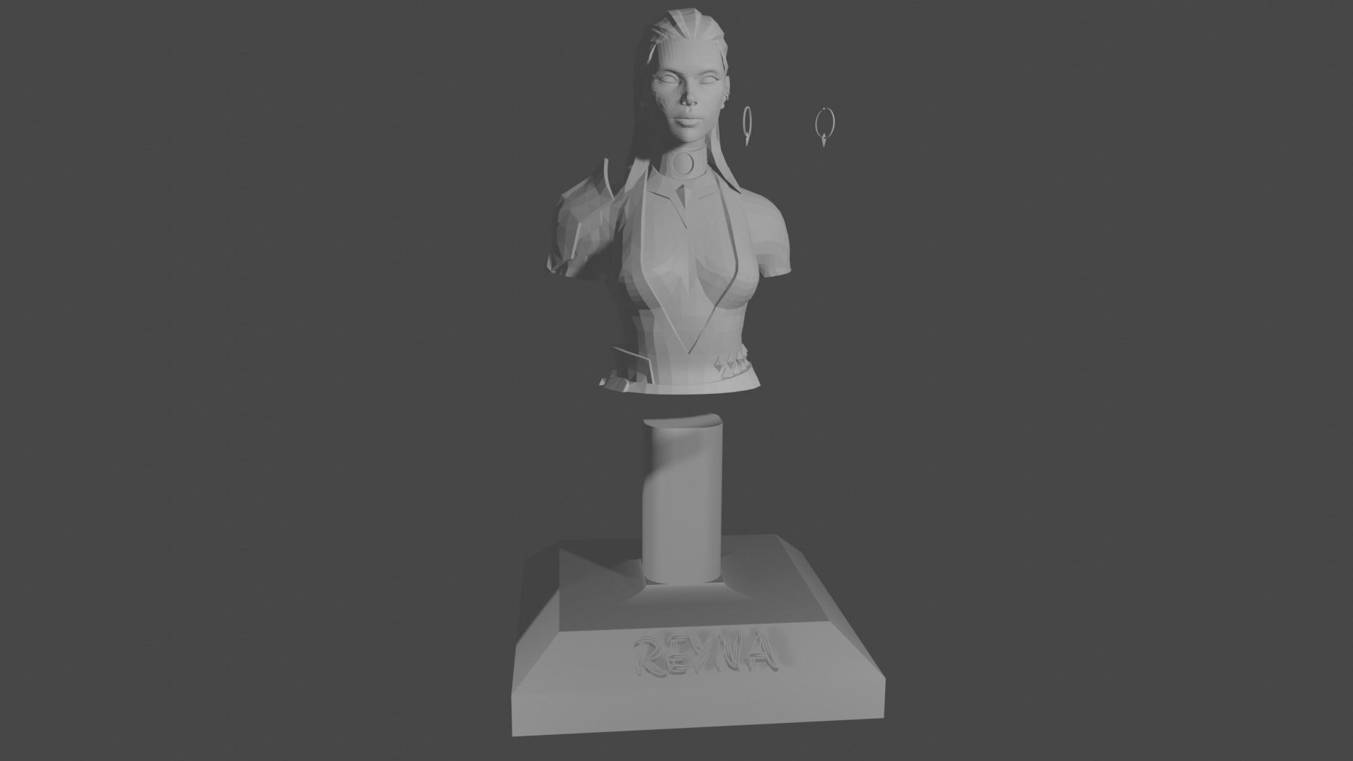 Valorant Reyna Bust - 3D print ready 3D model 3D printable | CGTrader