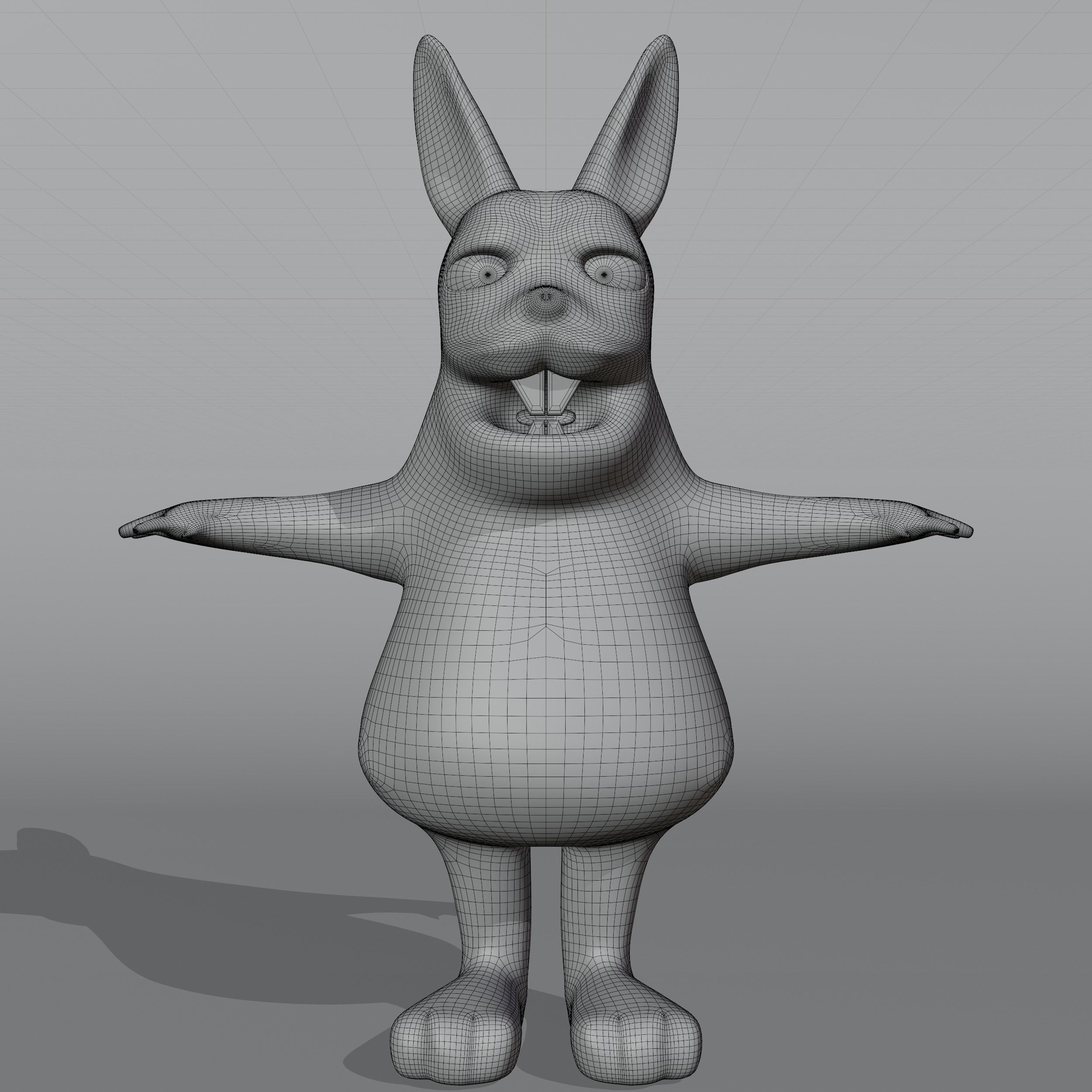3D model Chubby Bunny - The Adventures of a White Magic Rabbit VR / AR ...