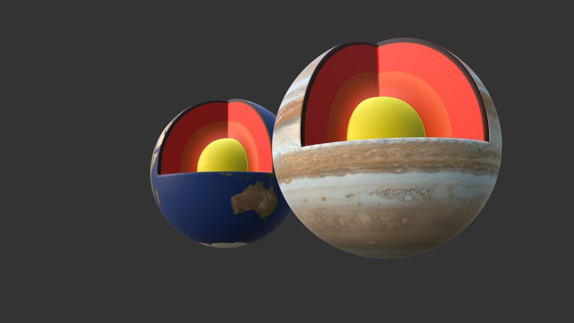 3D model Earth And Jupiter VR / AR / low-poly | CGTrader