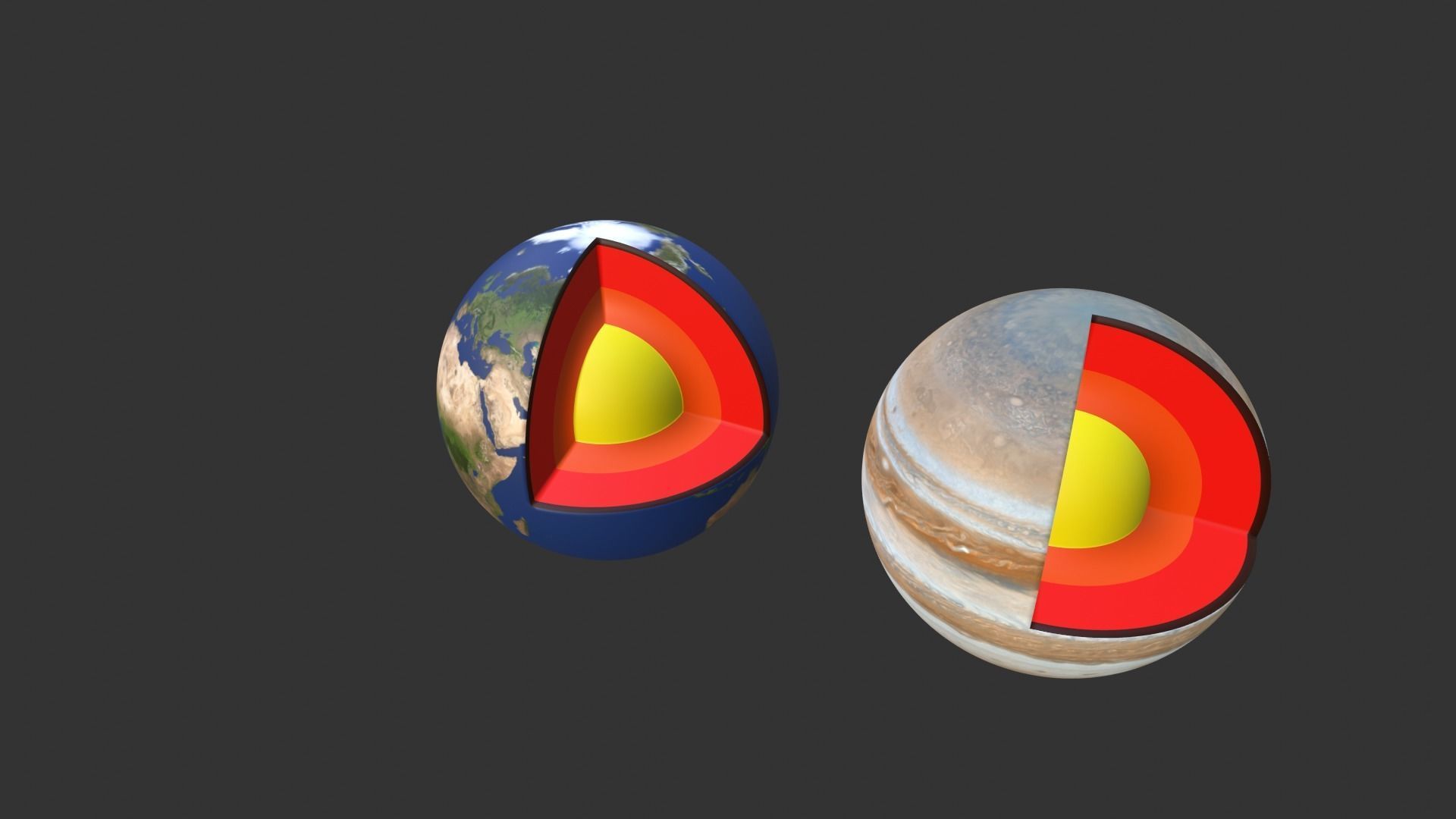 3D model Earth And Jupiter VR / AR / low-poly | CGTrader