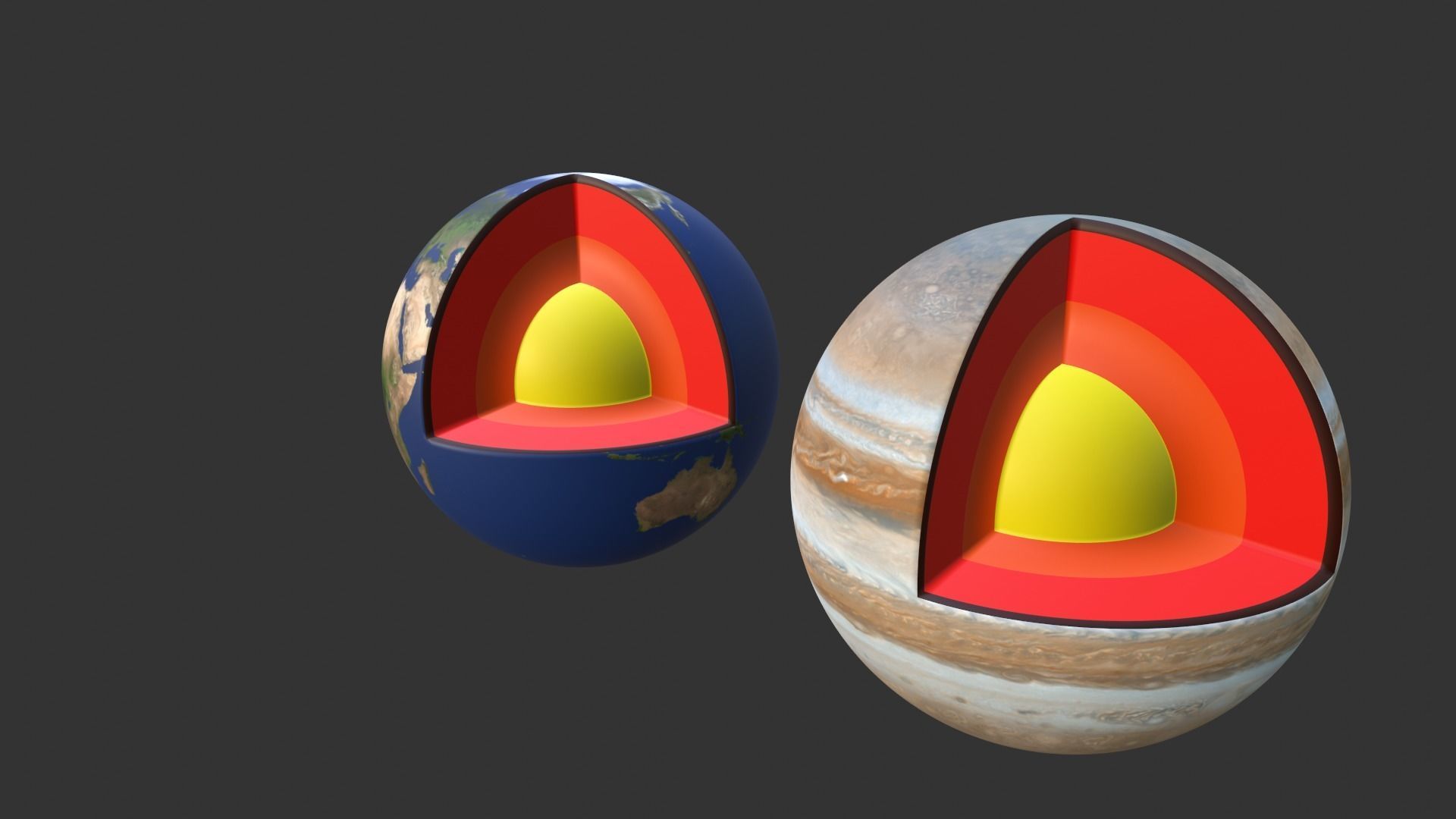 3D model Earth And Jupiter VR / AR / low-poly | CGTrader