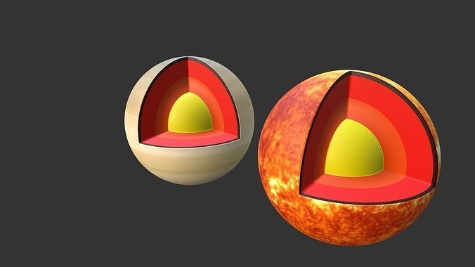 3D model saturn and sun VR / AR / low-poly | CGTrader
